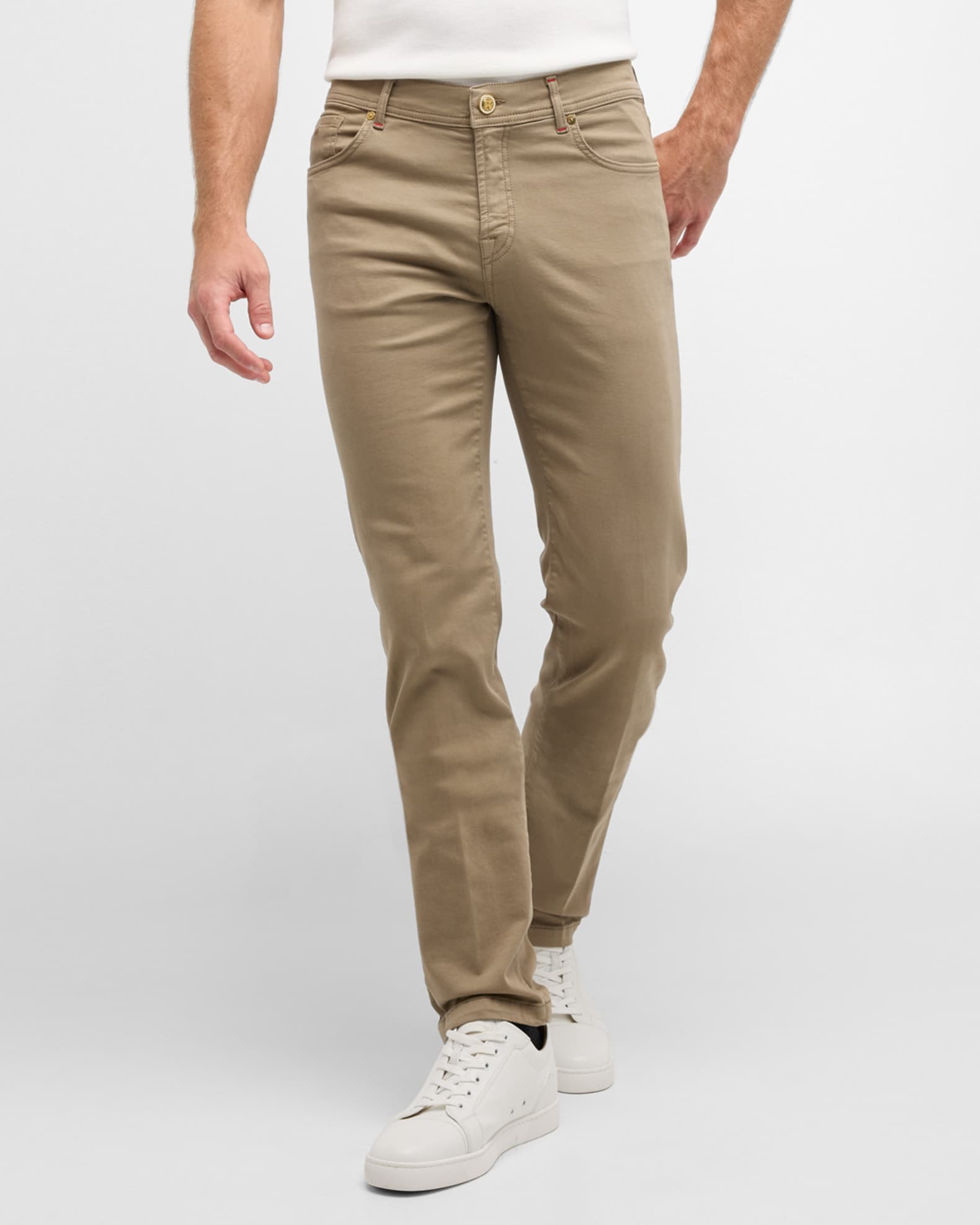 Marco Pescarolo Men's Classic Bull Denim 5-Pocket Jeans | Neiman Marcus