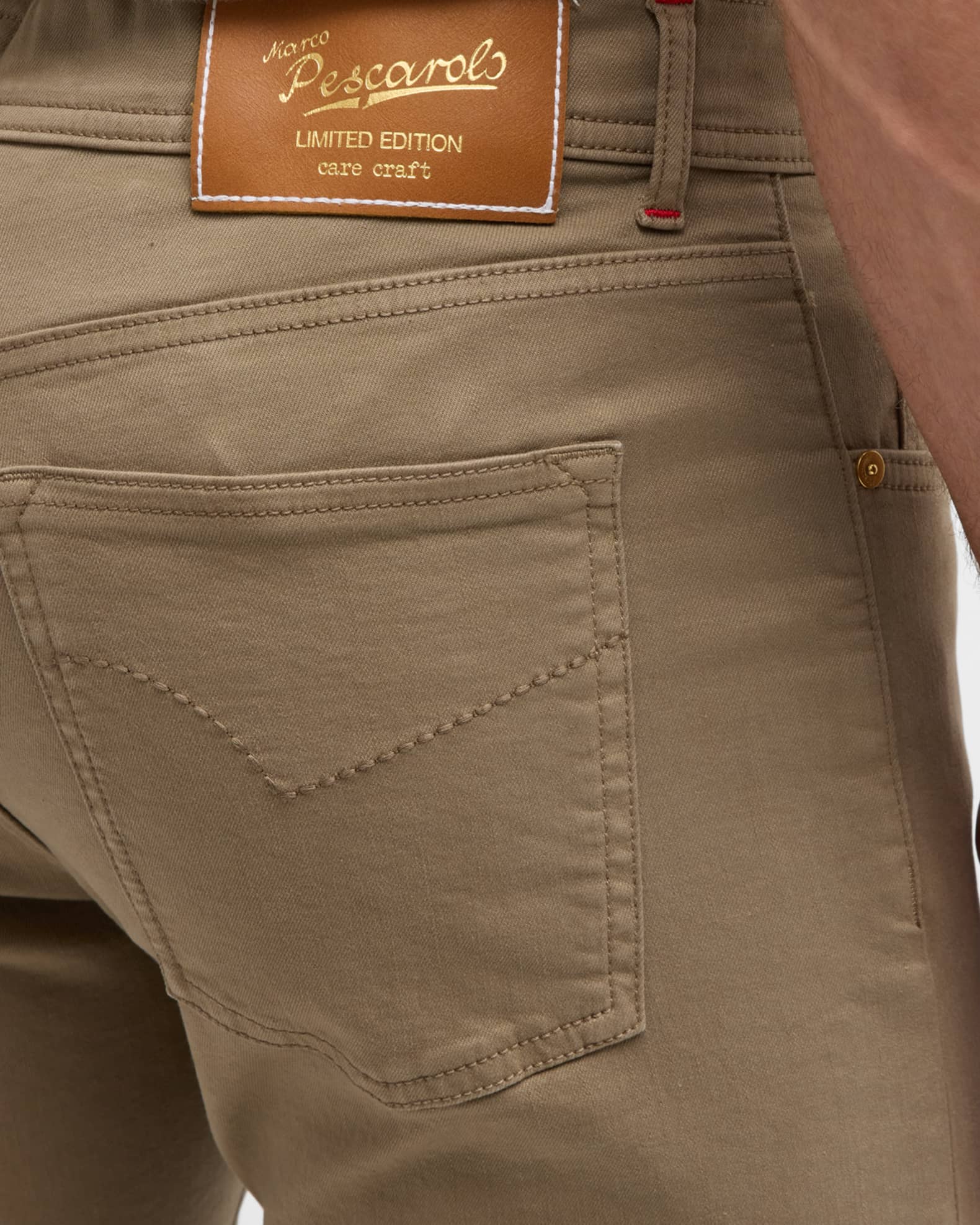 Marco Pescarolo Men's Classic Bull Denim 5-Pocket Jeans | Neiman Marcus