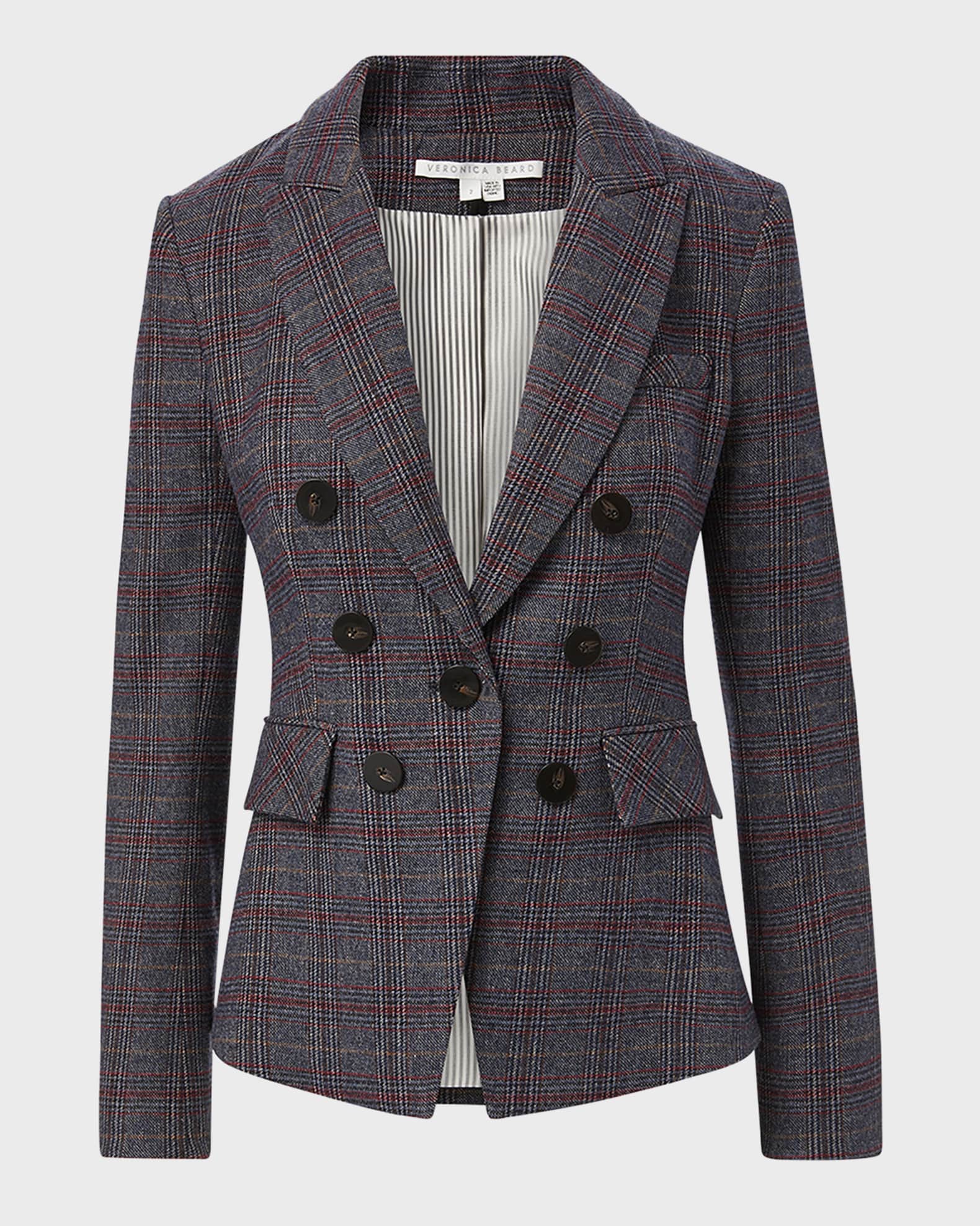 Veronica Beard Lawrence Plaid Dickey Jacket | Neiman Marcus