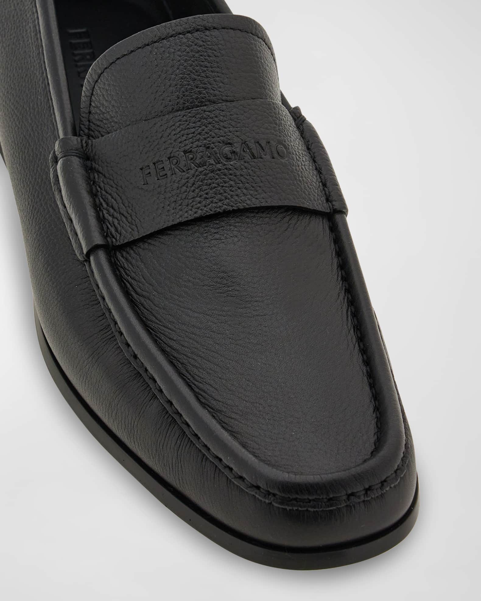 Ferragamo Men's Dupont Leather Penny Loafers | Neiman Marcus