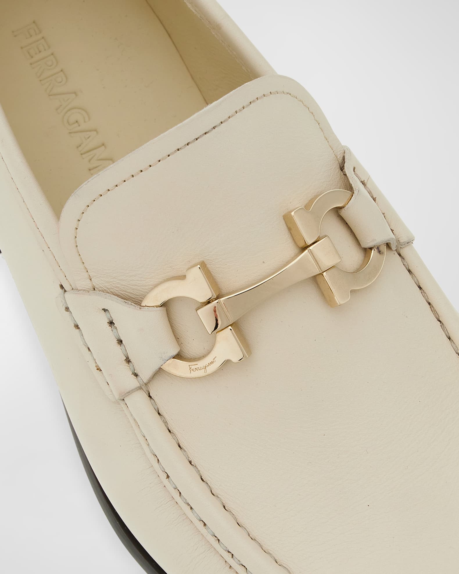 Ferragamo Men's Grandioso 2 Gancini-Bit Loafers | Neiman Marcus