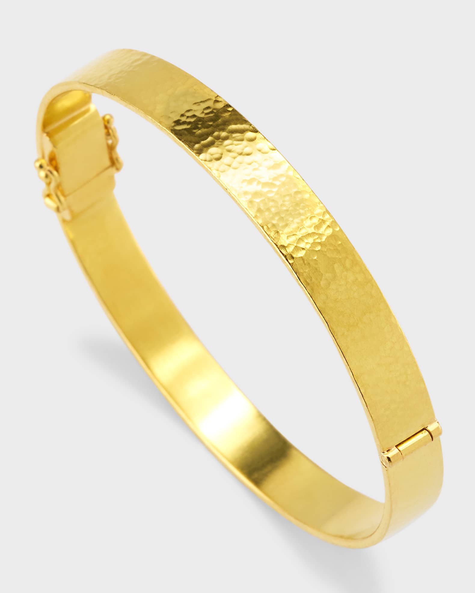 Elizabeth Locke 19K Flat Ribbon Bangle | Neiman Marcus