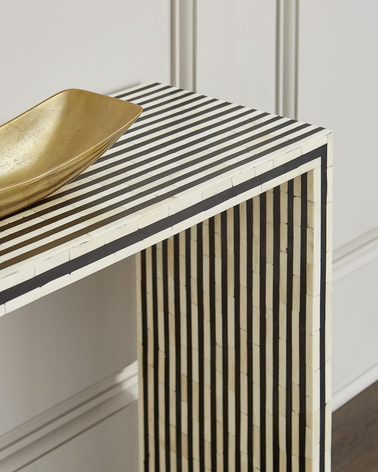 Hooker Furniture Stanway Bone Inlay Console Table | Neiman Marcus