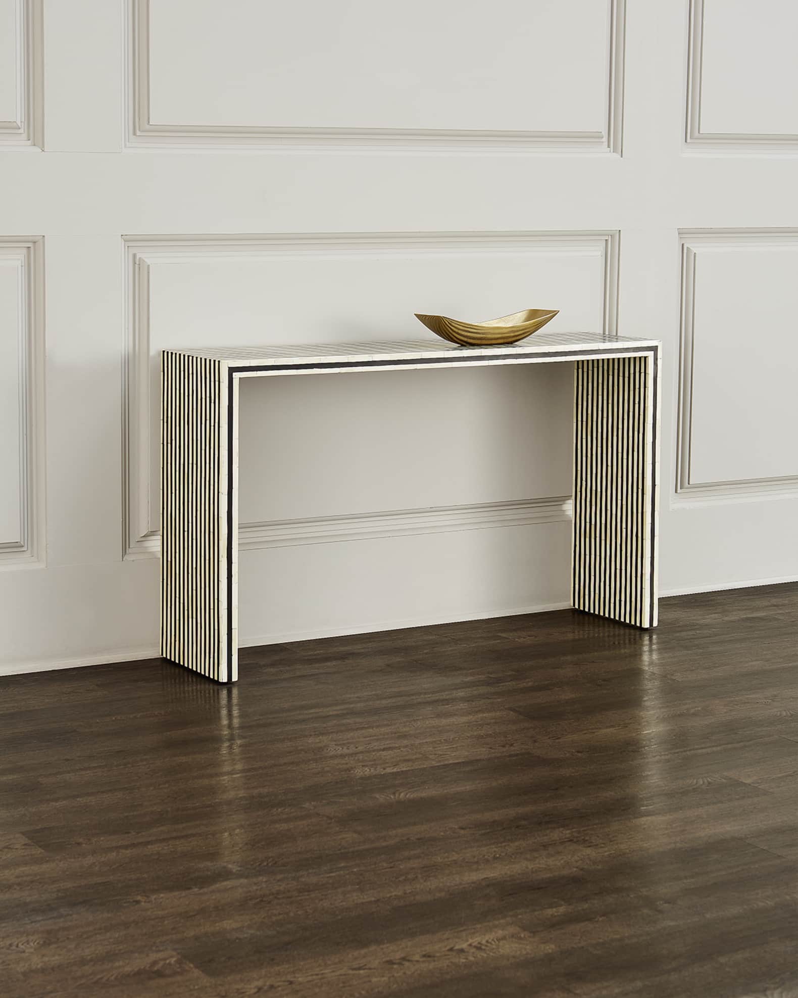 Hooker Furniture Stanway Bone Inlay Console Table | Neiman Marcus