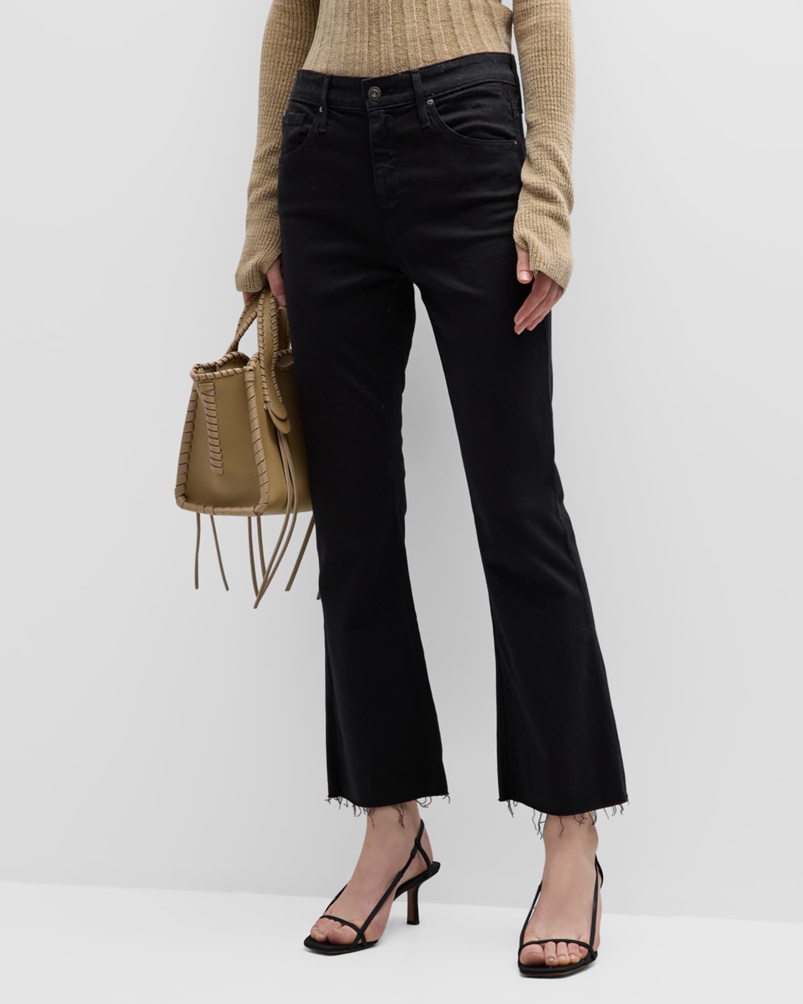 AG Jeans Farrah Cropped Bootcut Jeans | Neiman Marcus