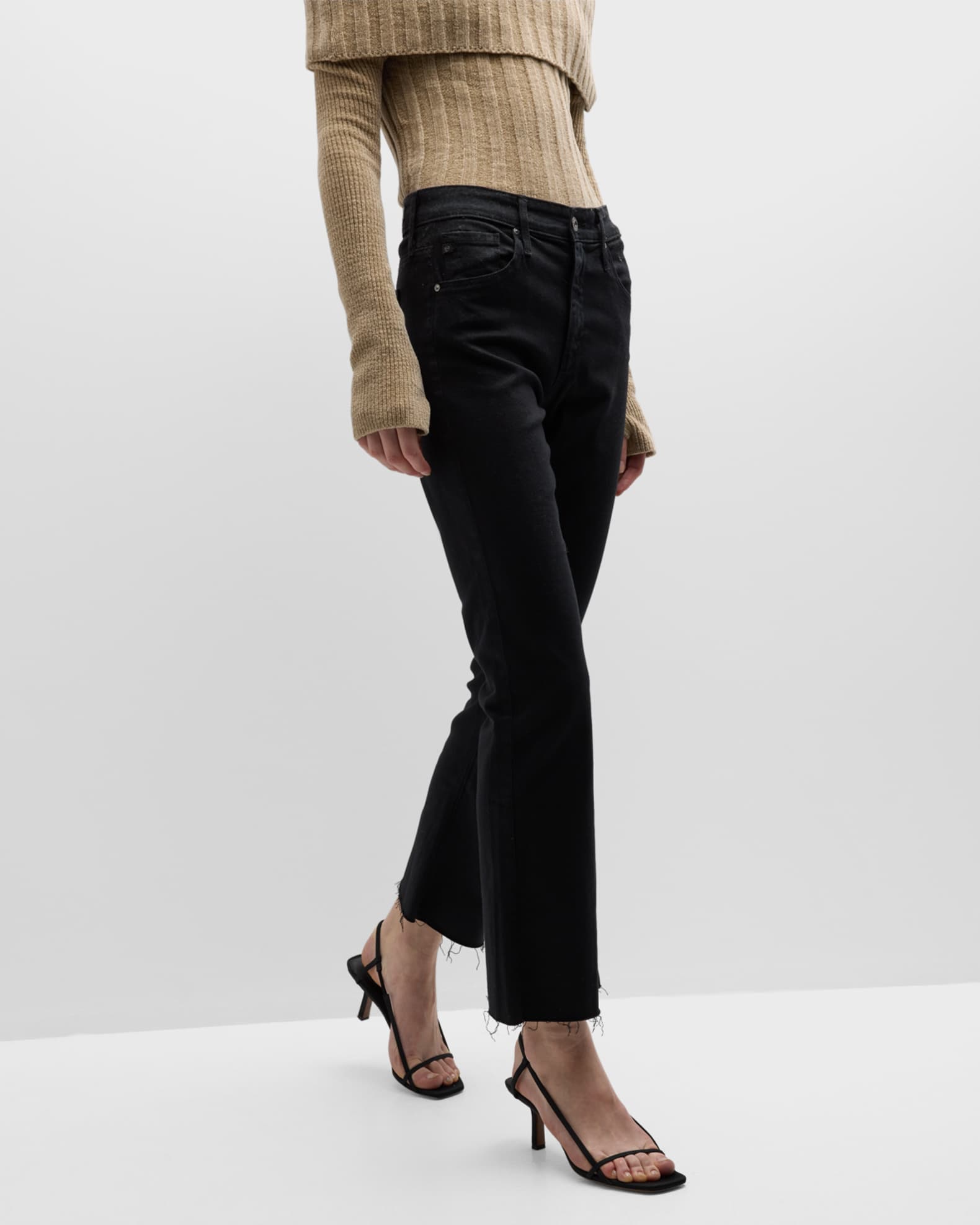 AG Jeans Farrah Cropped Bootcut Jeans | Neiman Marcus