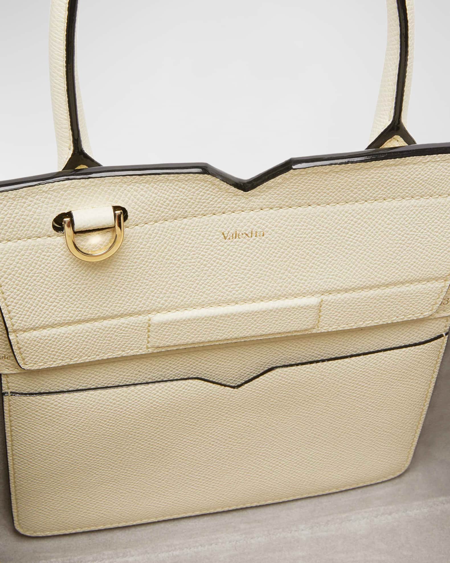 Valextra Milano Mini Leather Tote Bag | Neiman Marcus