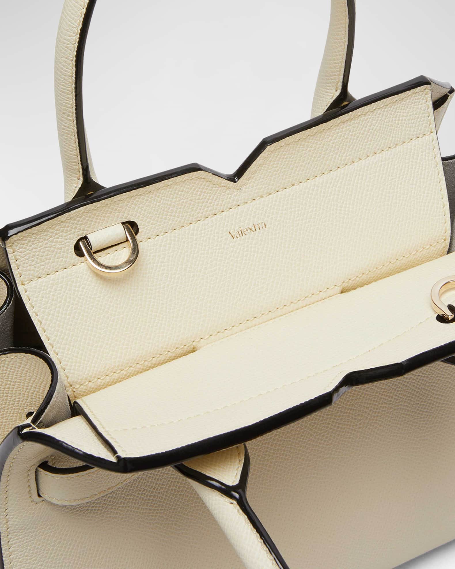 Valextra Milano Mini Leather Tote Bag | Neiman Marcus