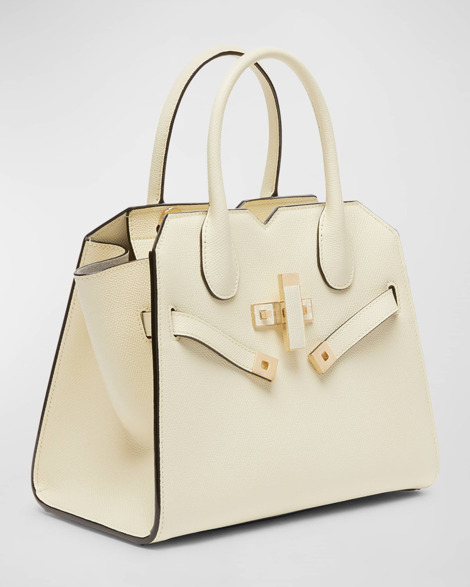 Valextra Milano Mini Leather Tote Bag | Neiman Marcus