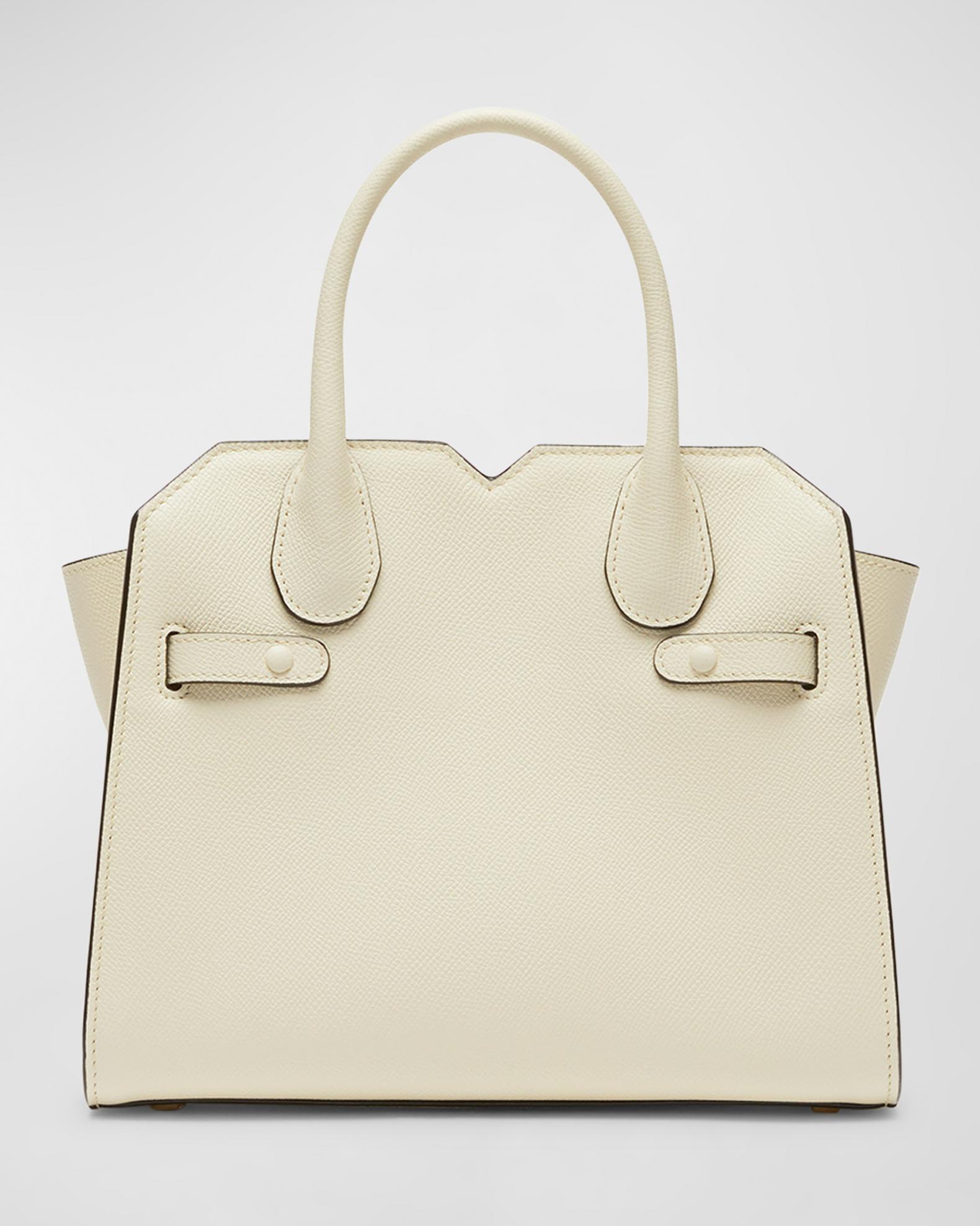 Valextra Milano Mini Leather Tote Bag | Neiman Marcus