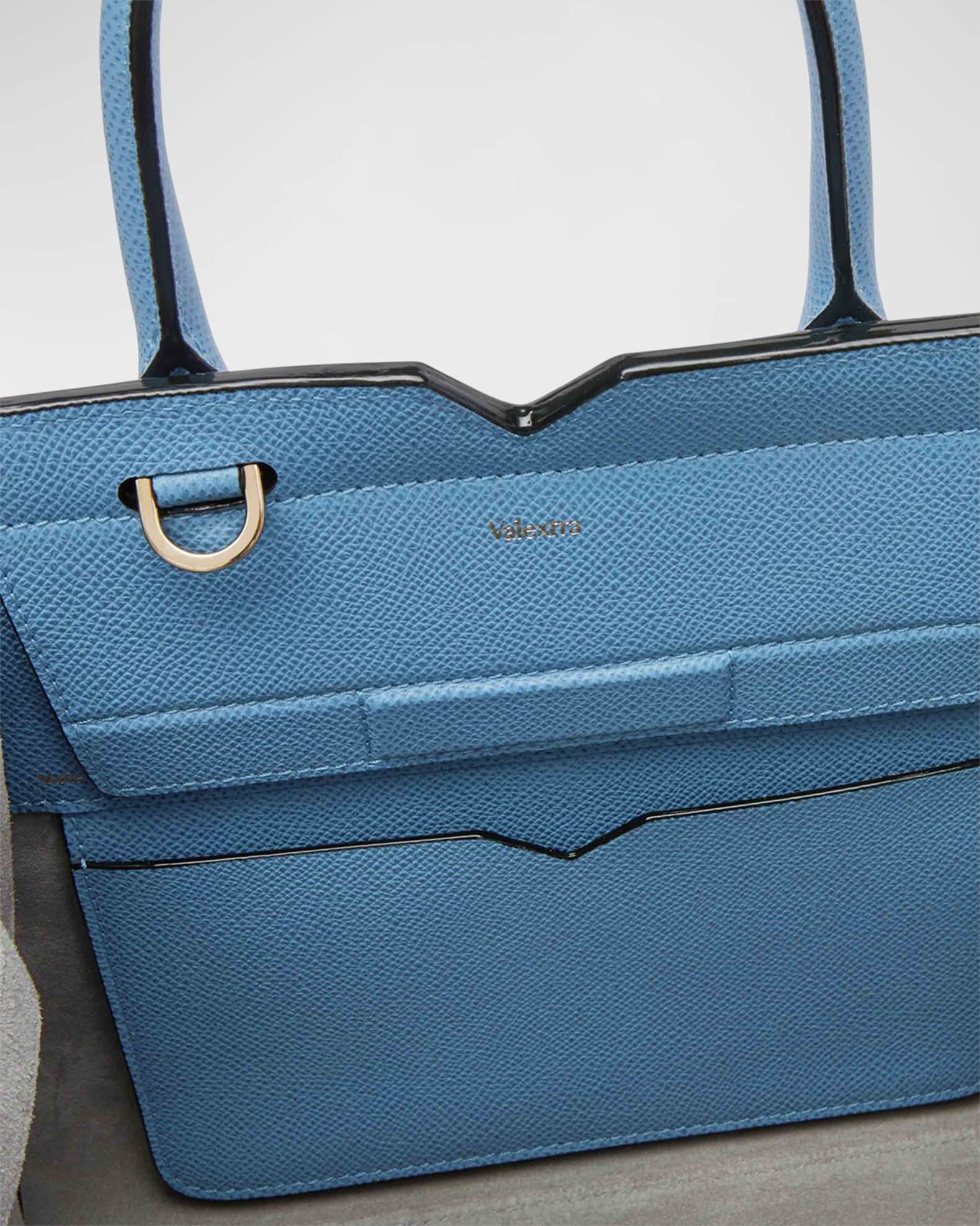 Valextra Milano Mini Leather Tote Bag | Neiman Marcus