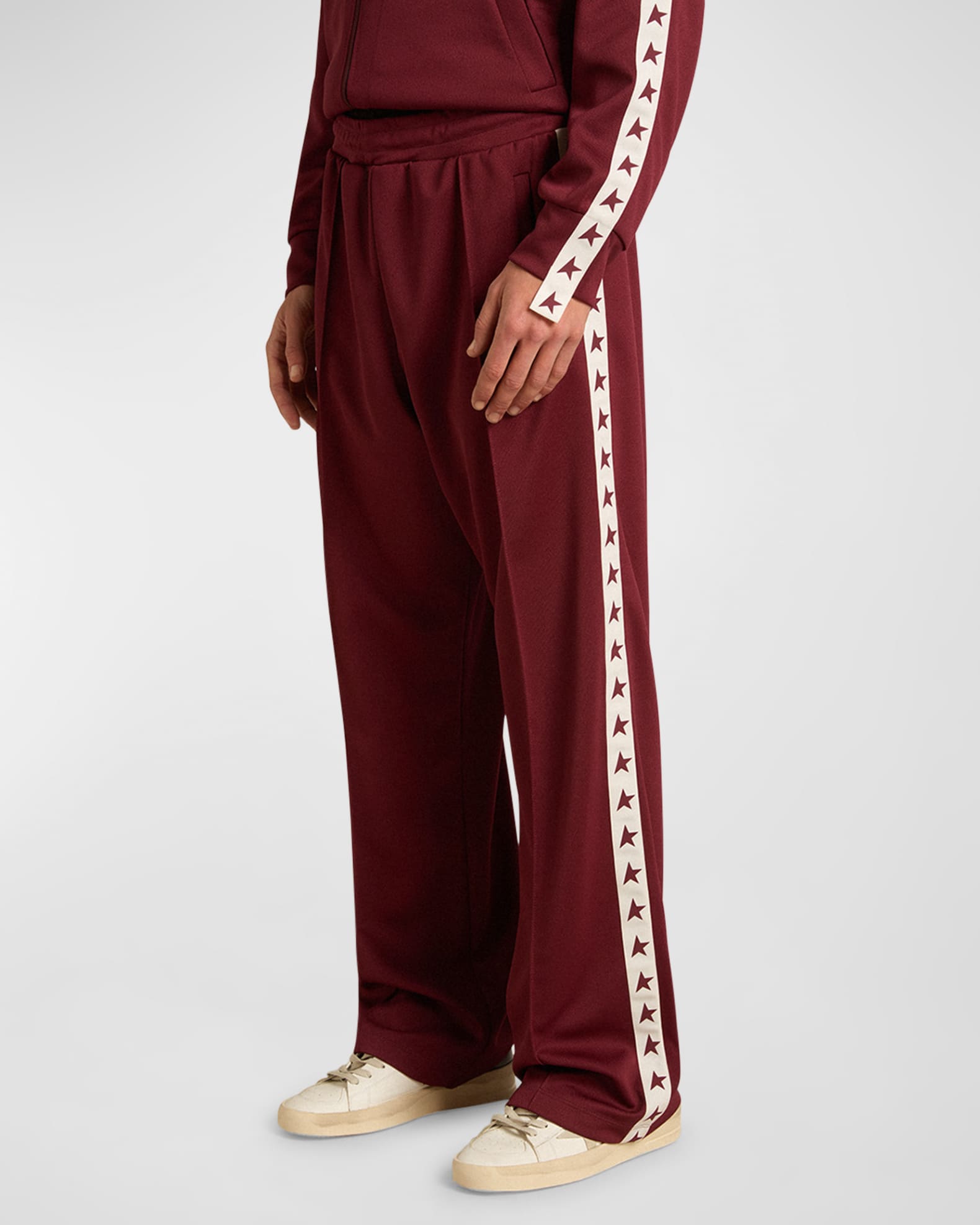 Golden Goose Men's Isaac Wide-Leg Star Jogger Pants | Neiman Marcus
