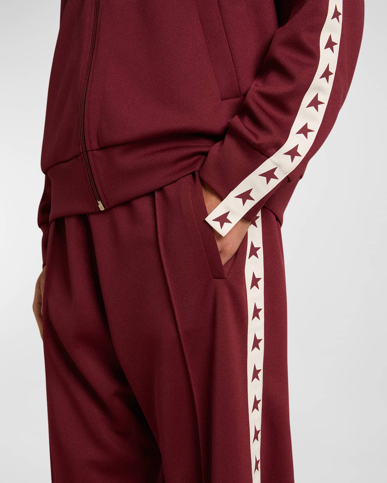 Golden Goose Men's Isaac Wide-Leg Star Jogger Pants | Neiman Marcus