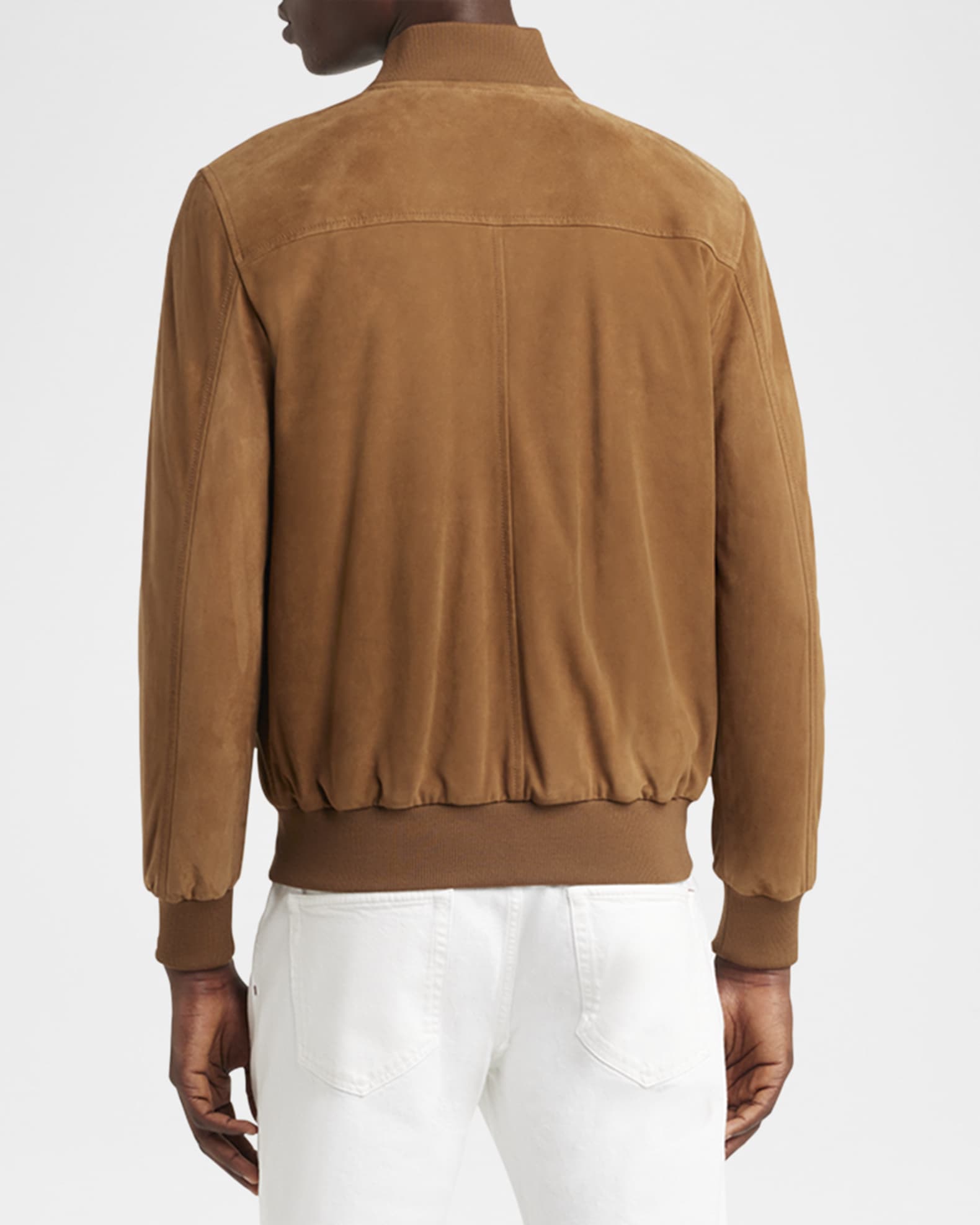 Men's Suede Bomber Jacket | Neiman Marcus