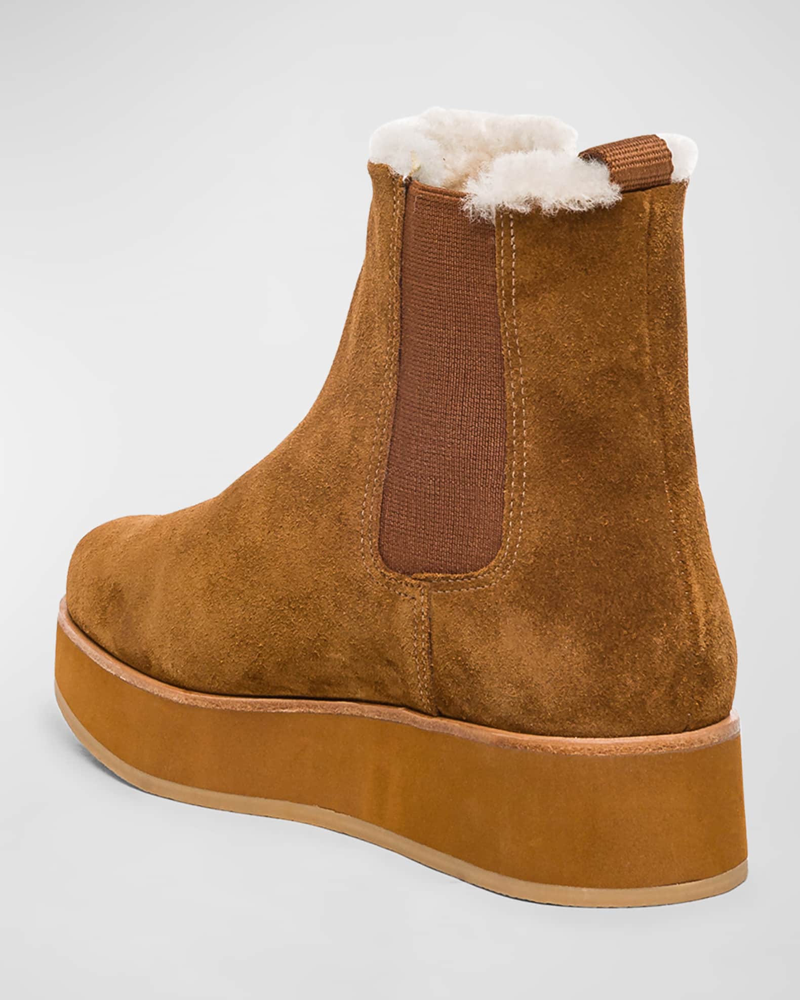 Bernardo Patterson Shearling Bootie | Neiman Marcus