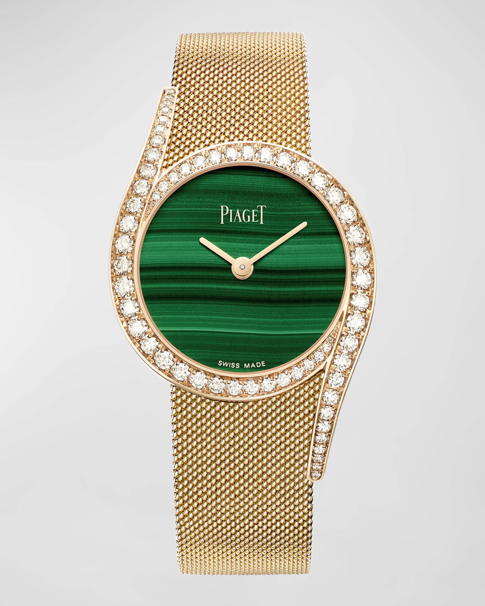 PIAGET Limelight Gala 32mm 18K Rose Gold Malachite Watch | Neiman Marcus