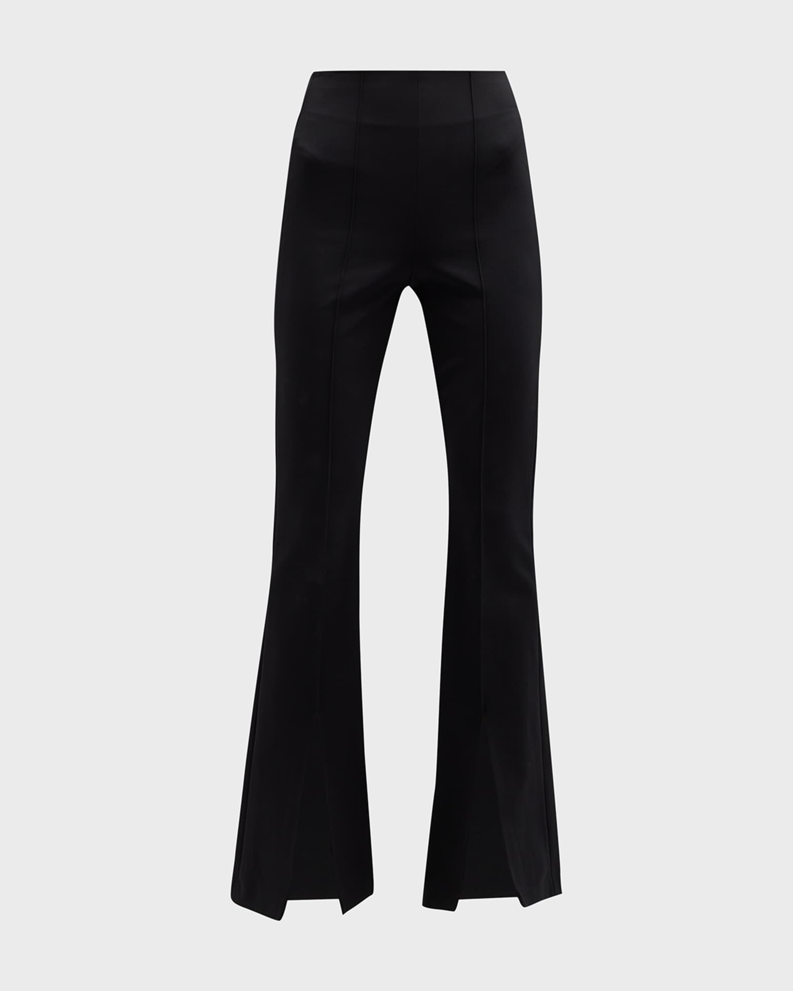 ALICE + OLIVIA Emiko High-Waisted Slit-Cuff Pants | Neiman Marcus
