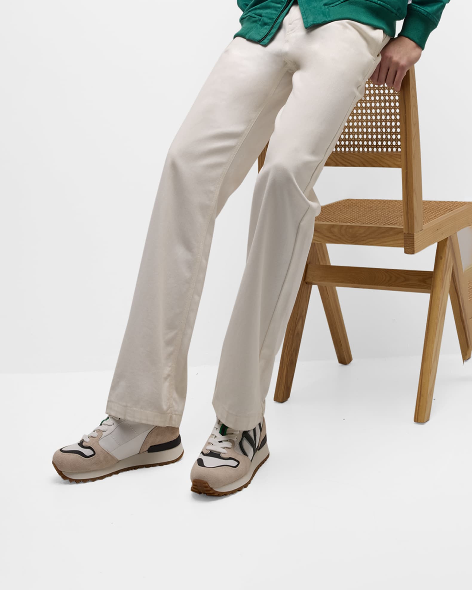 Valentino Garavani Men's VLogo Pace Mixed-Media Runner Sneakers ...