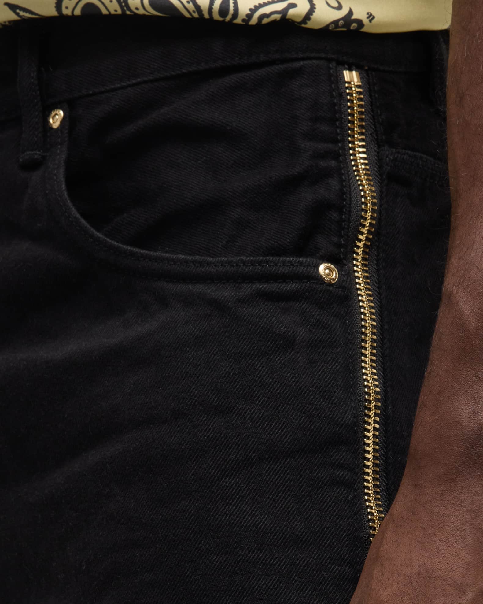 PURPLE Men's Side-Zip Jeans | Neiman Marcus