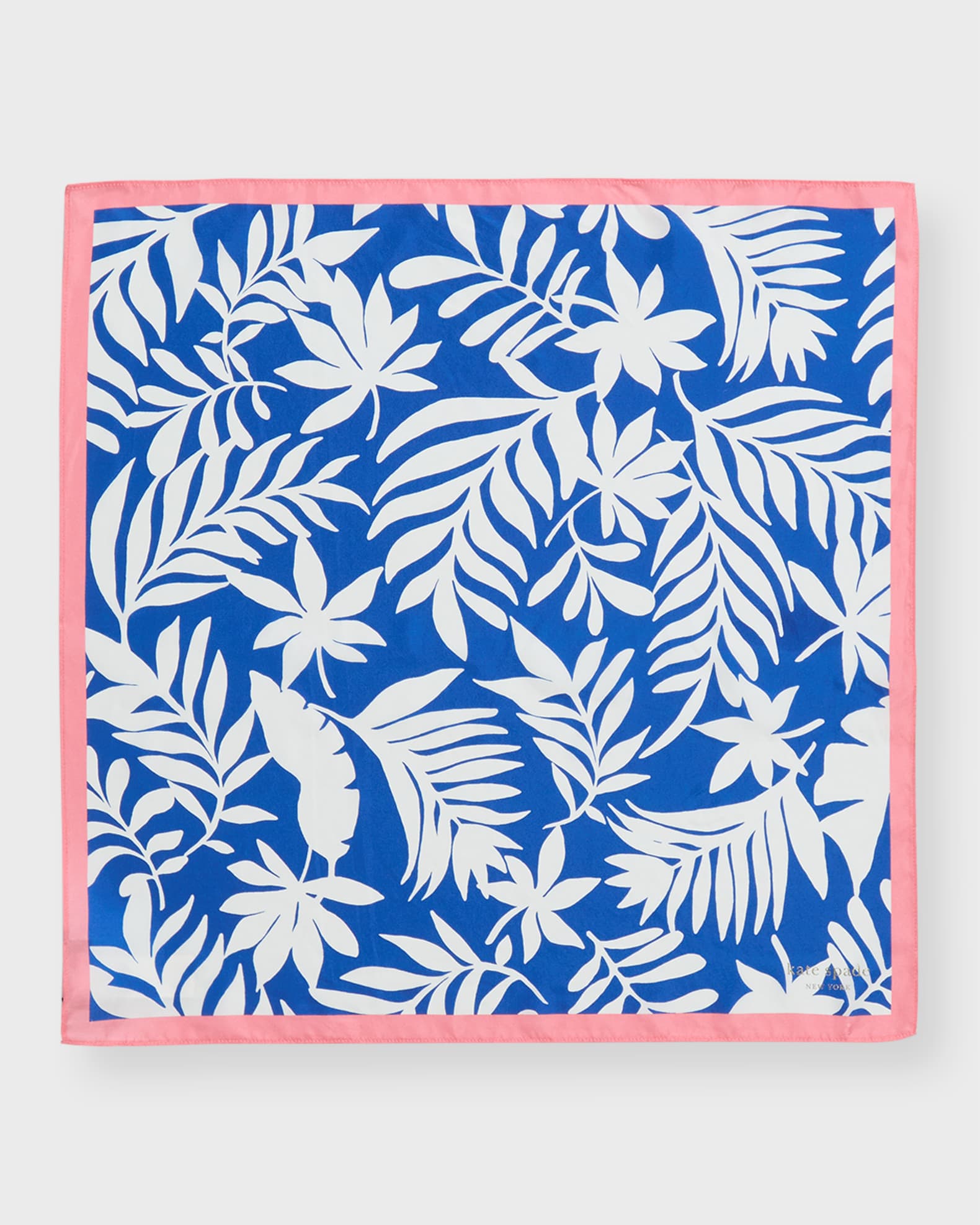 kate spade new york Tropical Foliage Silk Bandana | Neiman Marcus