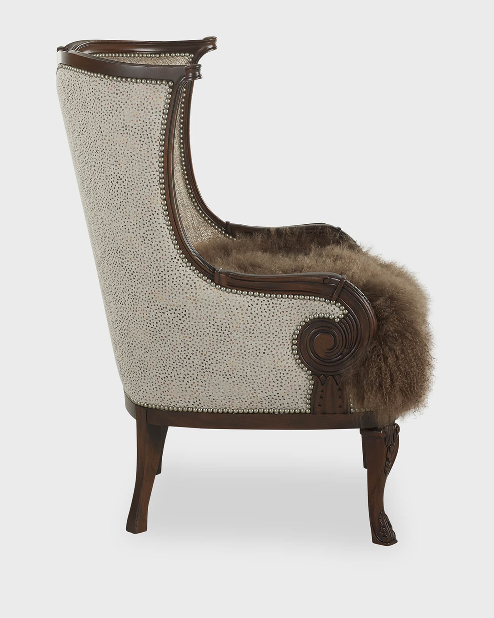 Massoud Polinia Wing Chair | Neiman Marcus