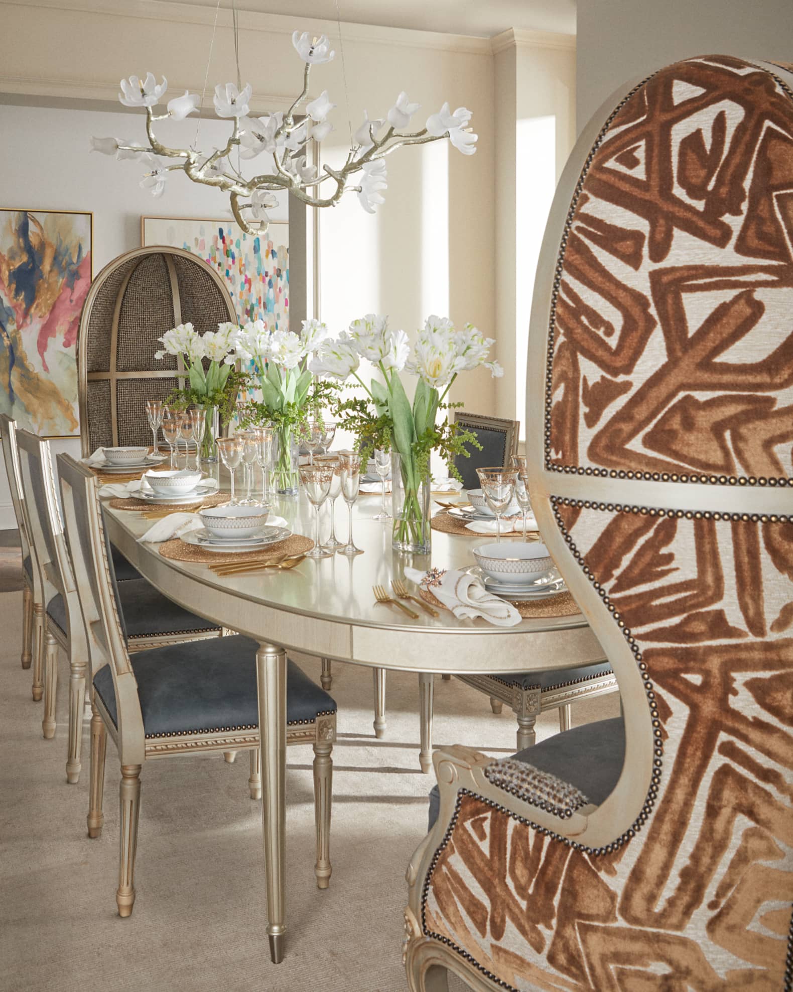 Massoud Landree Balloon Host Chair | Neiman Marcus