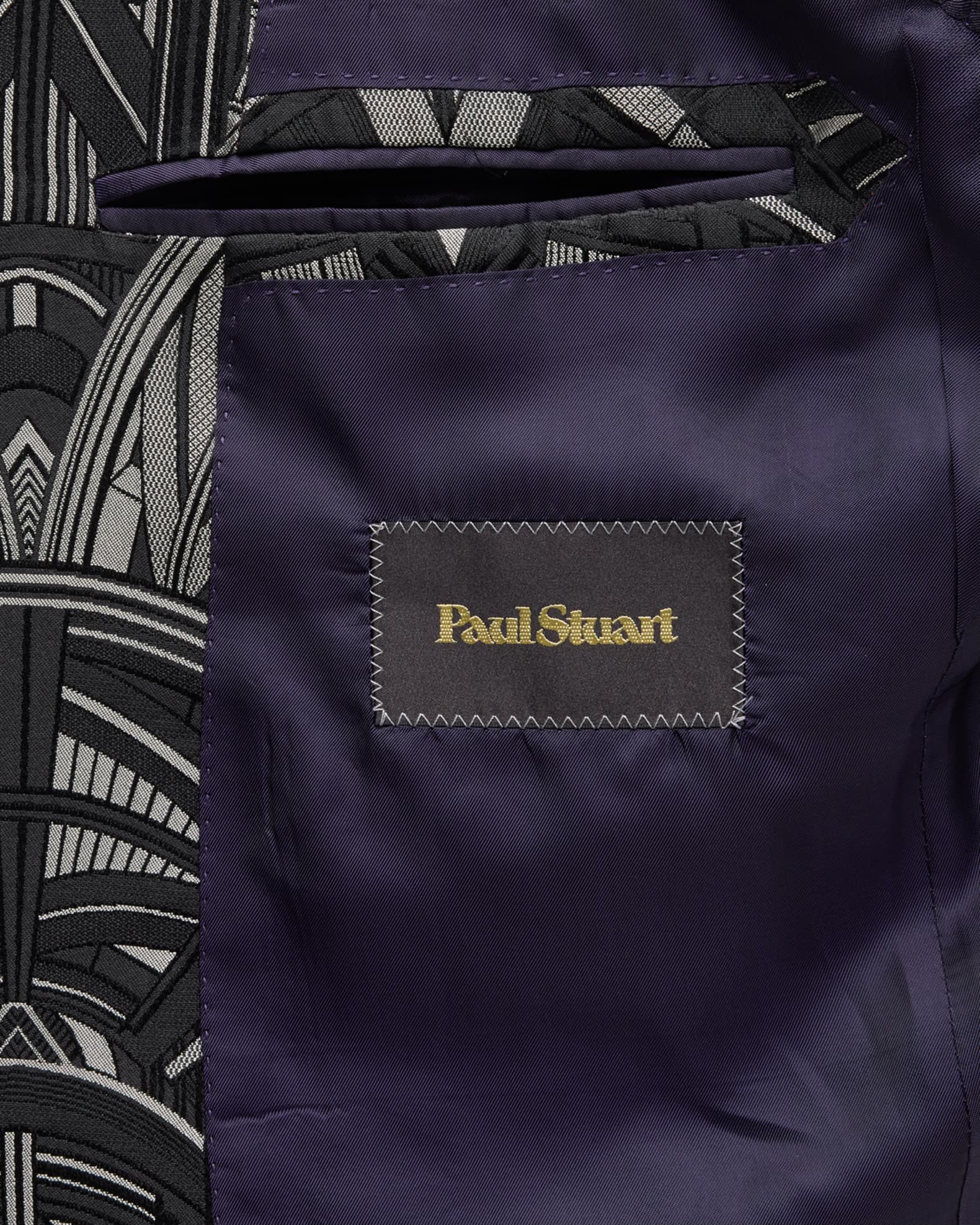 Paul Stuart Men's Jacquard Peak-Lapel Dinner Jacket | Neiman Marcus