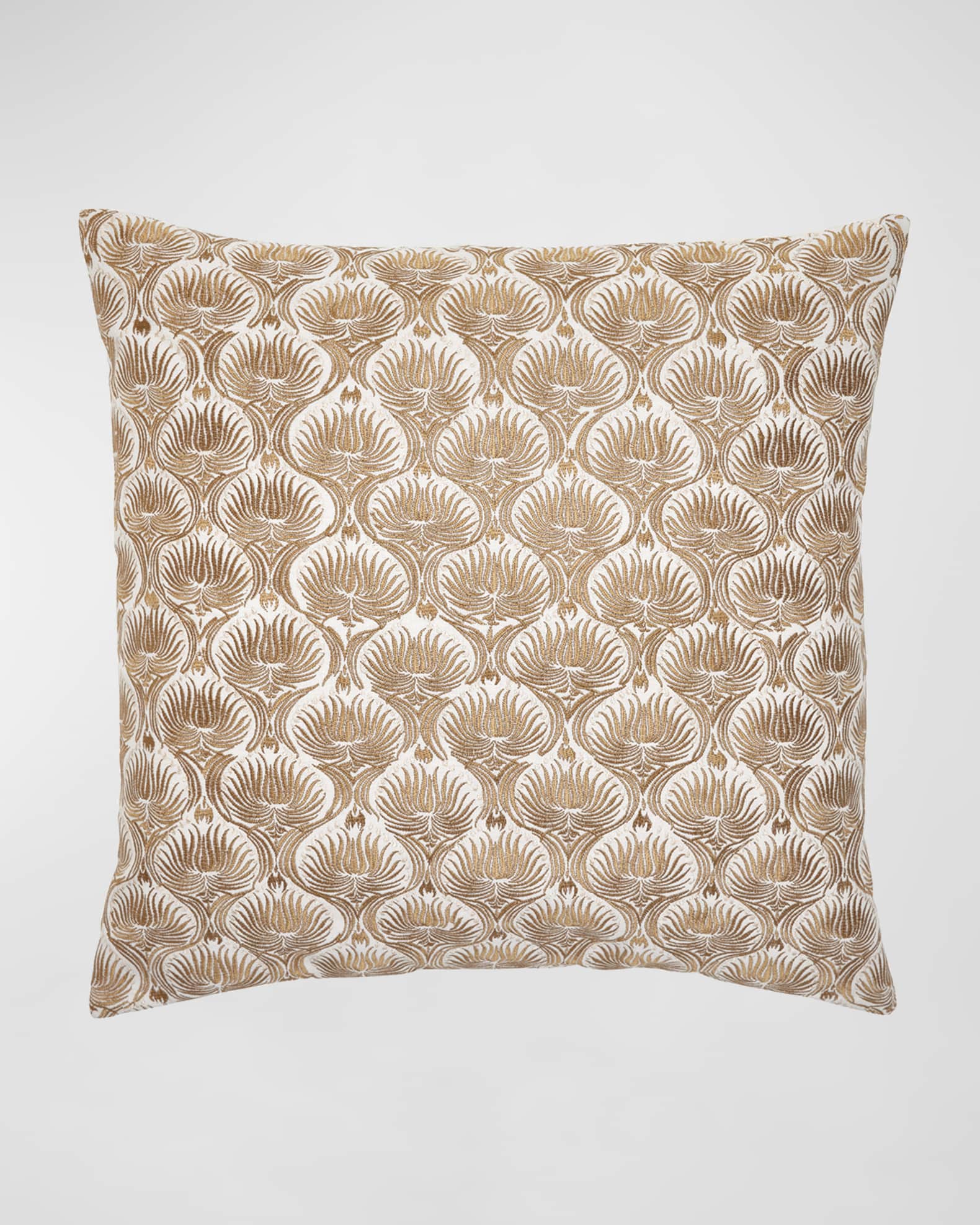 John Robshaw Divit Metallic Pillow, 22" Square | Neiman Marcus