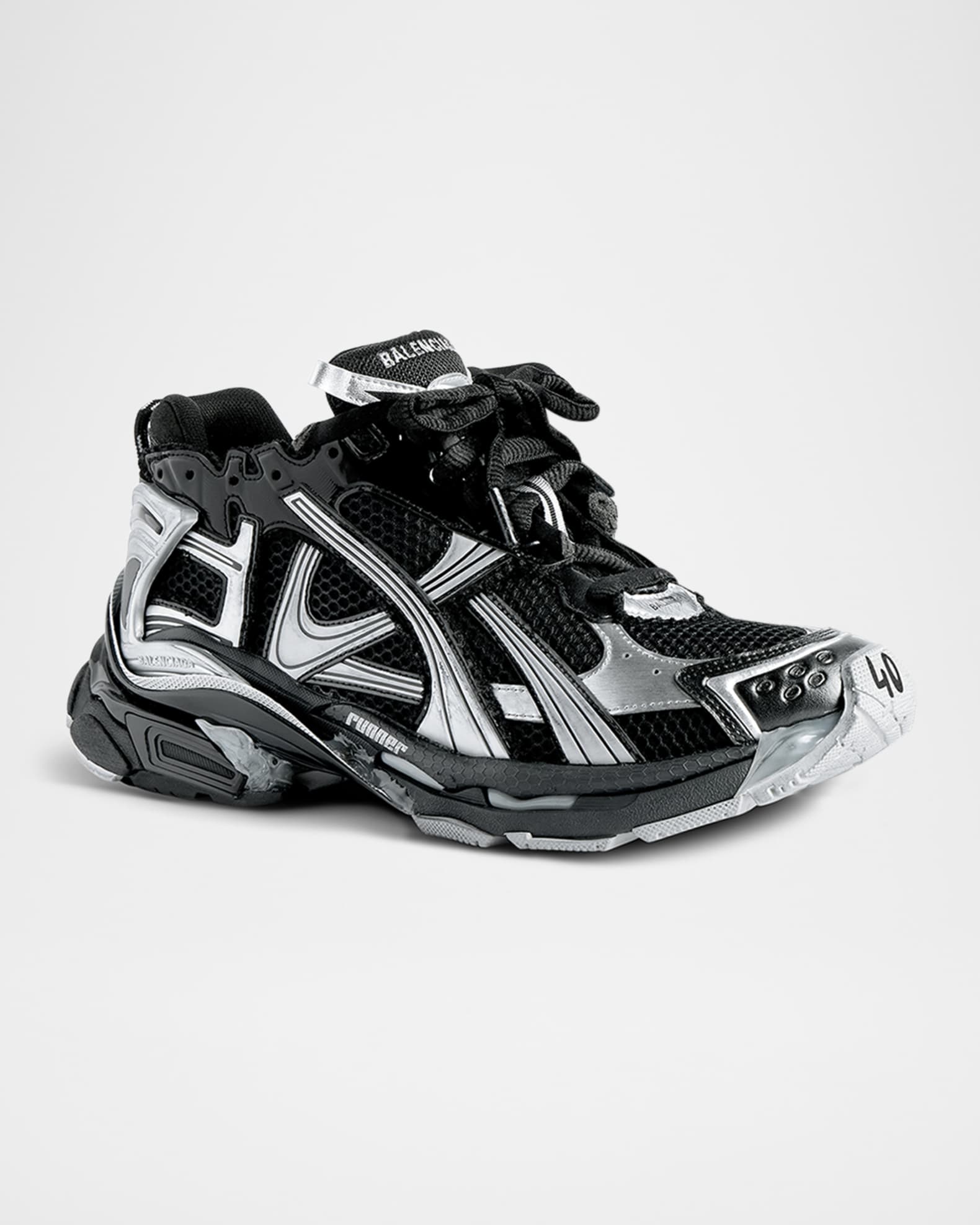 Balenciaga Men's Mesh Runner Sneakers | Neiman Marcus