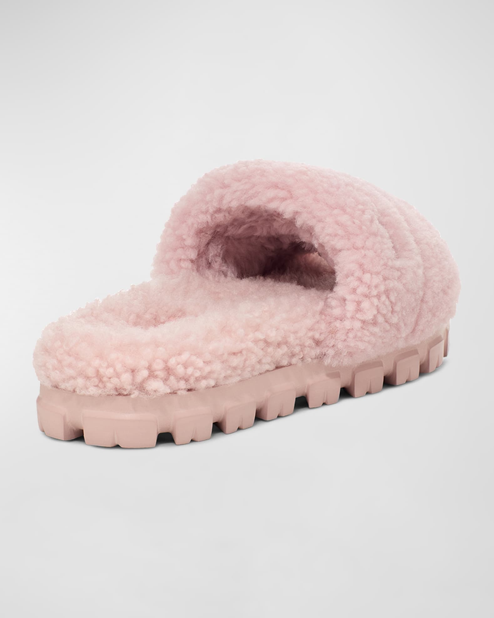 UGG Cozetta Shearling Flat Slippers | Neiman Marcus