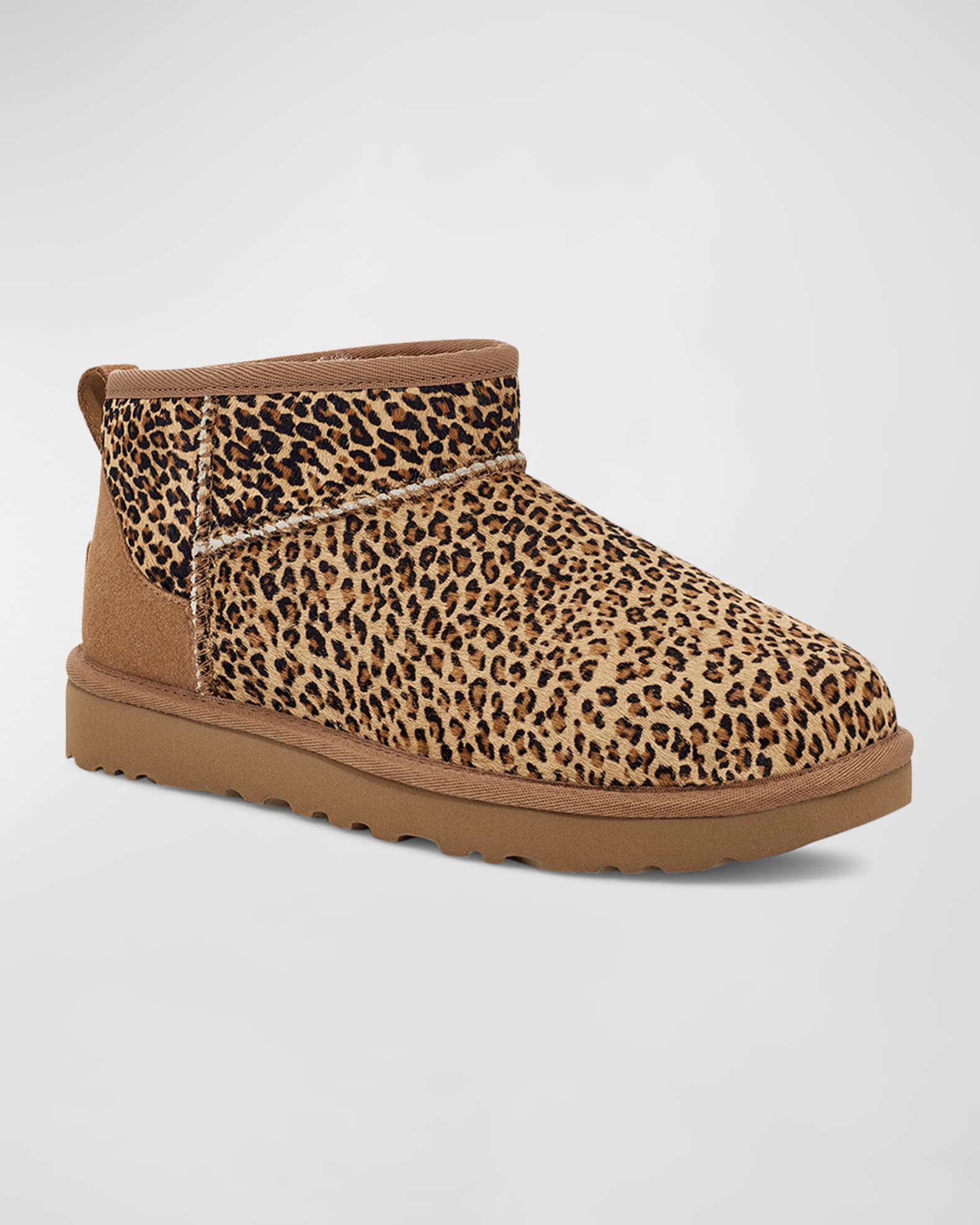 UGG Ultra Animal-print Classic Booties | Neiman Marcus