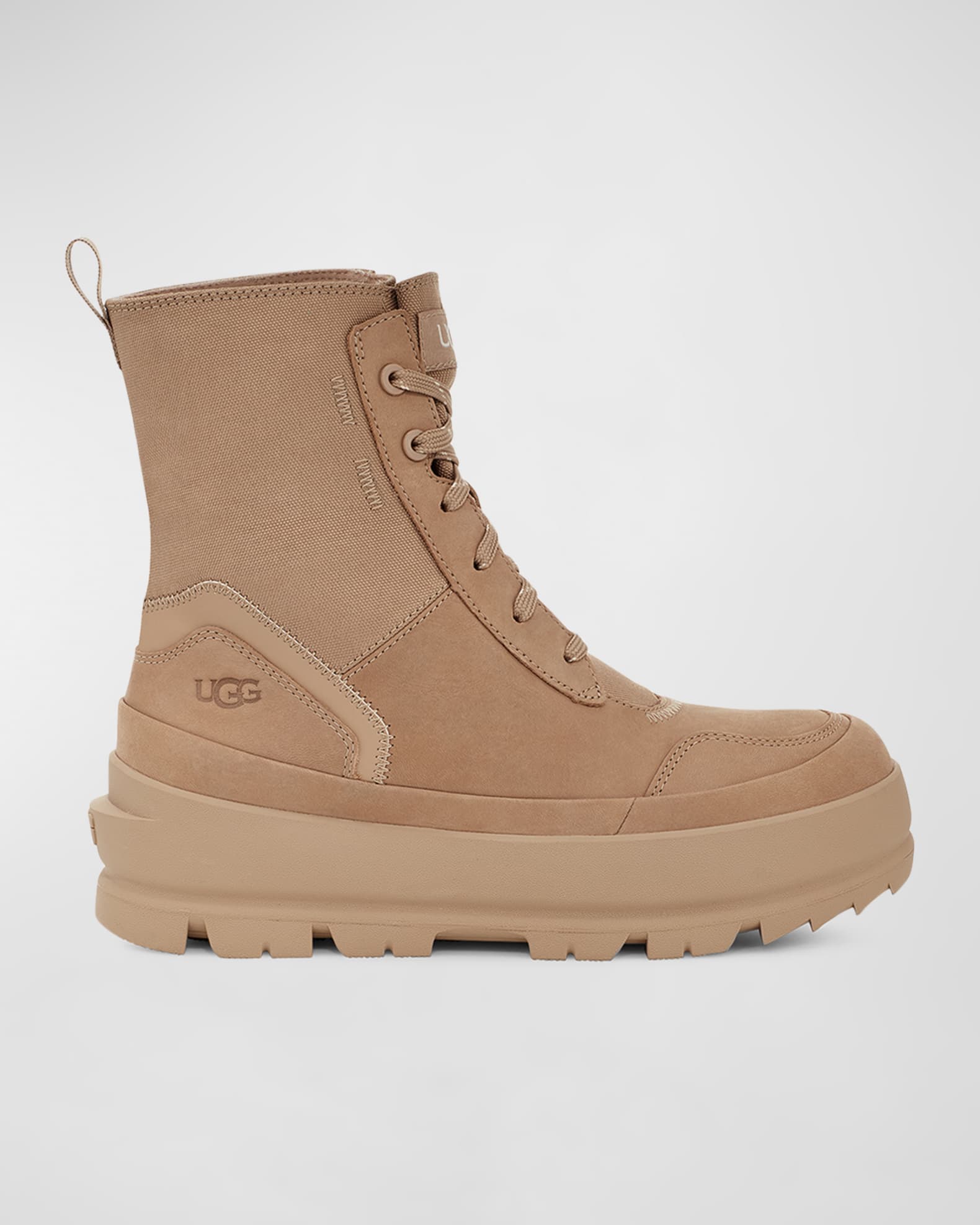 UGG Canvas Lug-Sole Hiker Boots | Neiman Marcus