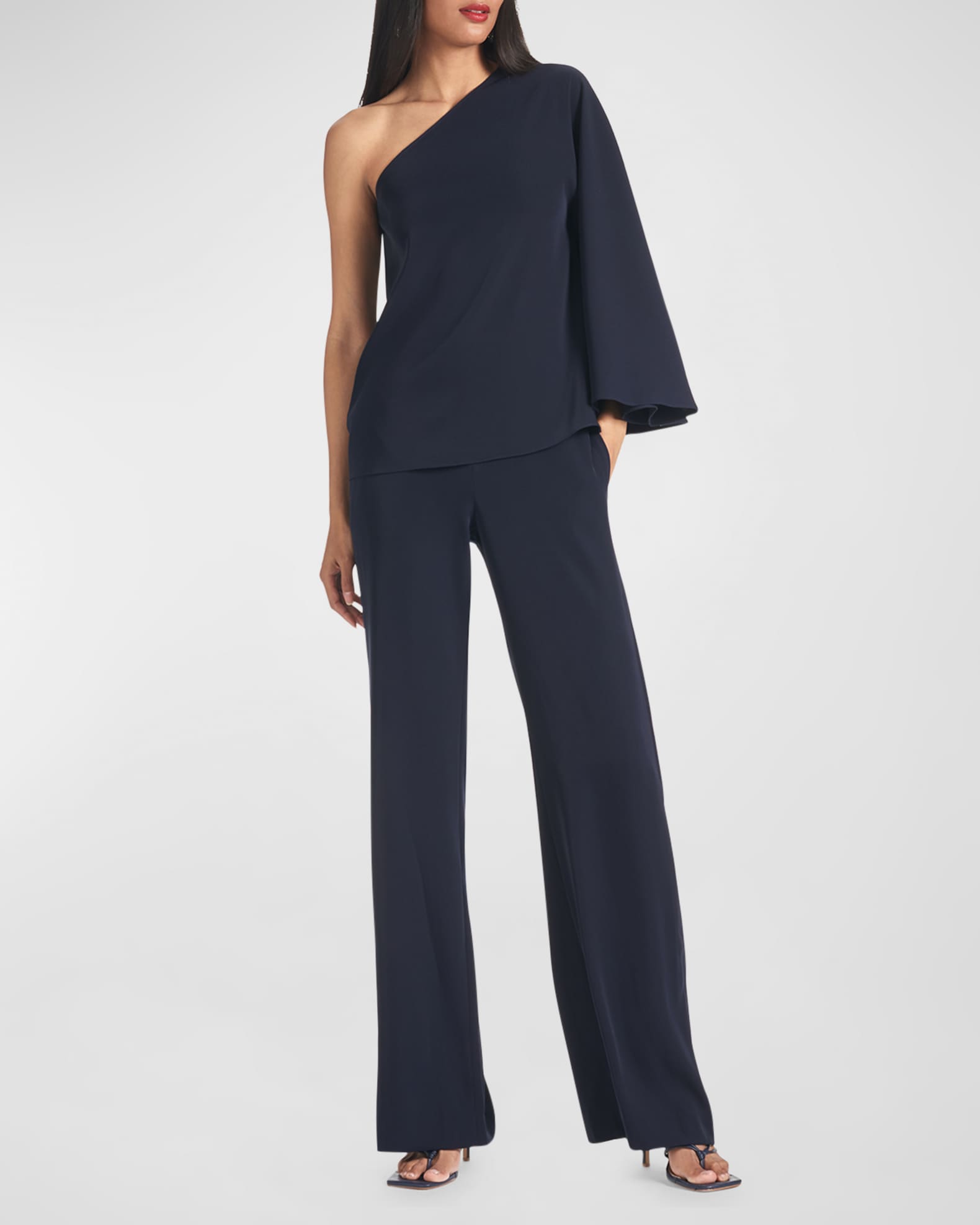 Sachin & Babi Morgan One-Shoulder Crepe Top | Neiman Marcus