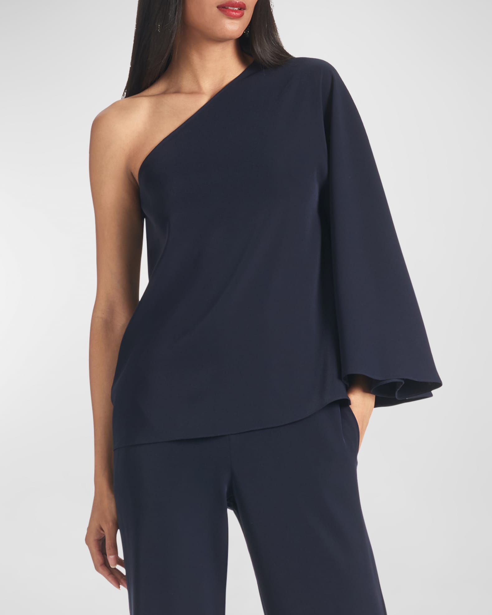 Sachin & Babi Morgan One-Shoulder Crepe Top | Neiman Marcus