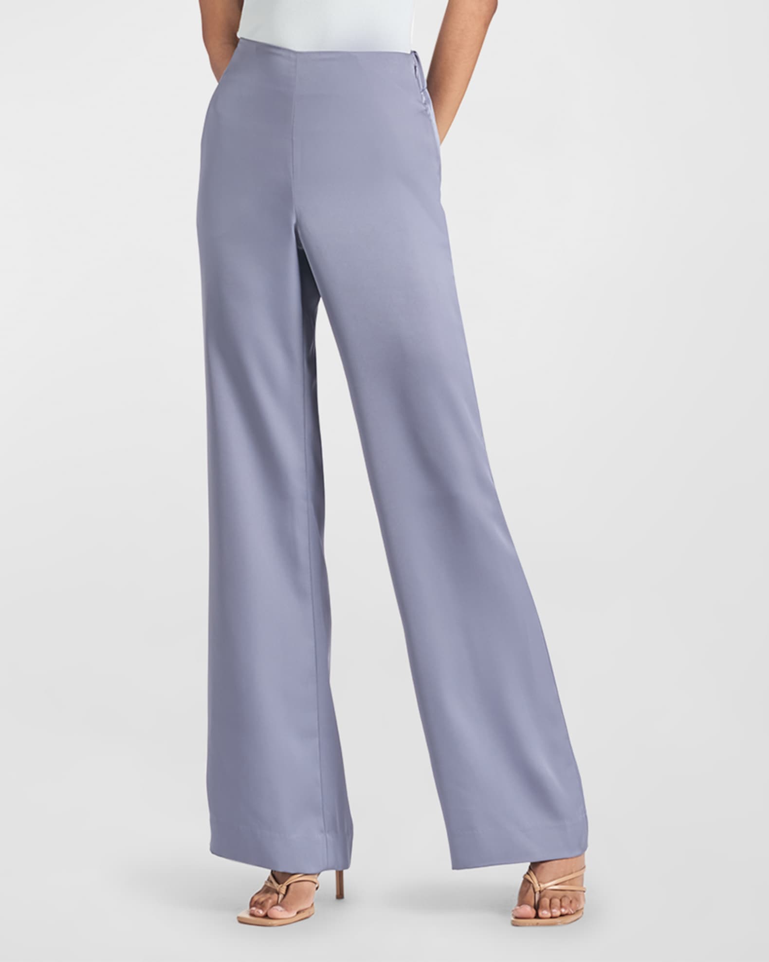 Sachin & Babi Bri High-Rise Straight-Leg Twill Pants | Neiman Marcus