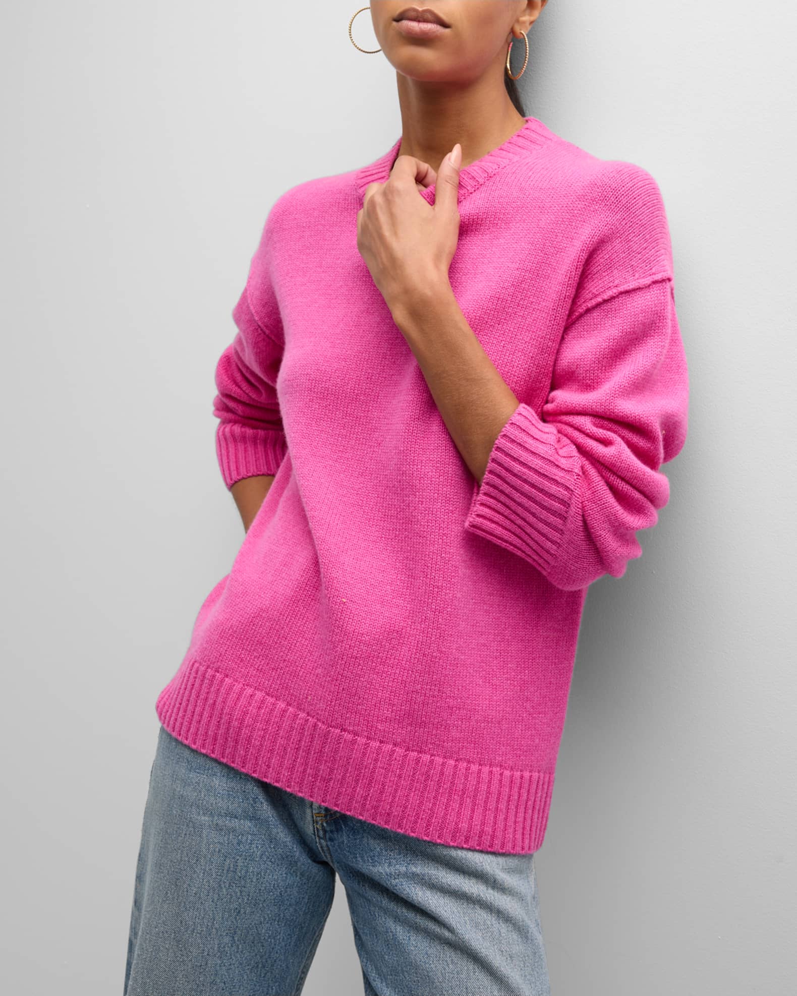 Rails Olivia Wool-Blend Drop-Shoulder Sweater | Neiman Marcus