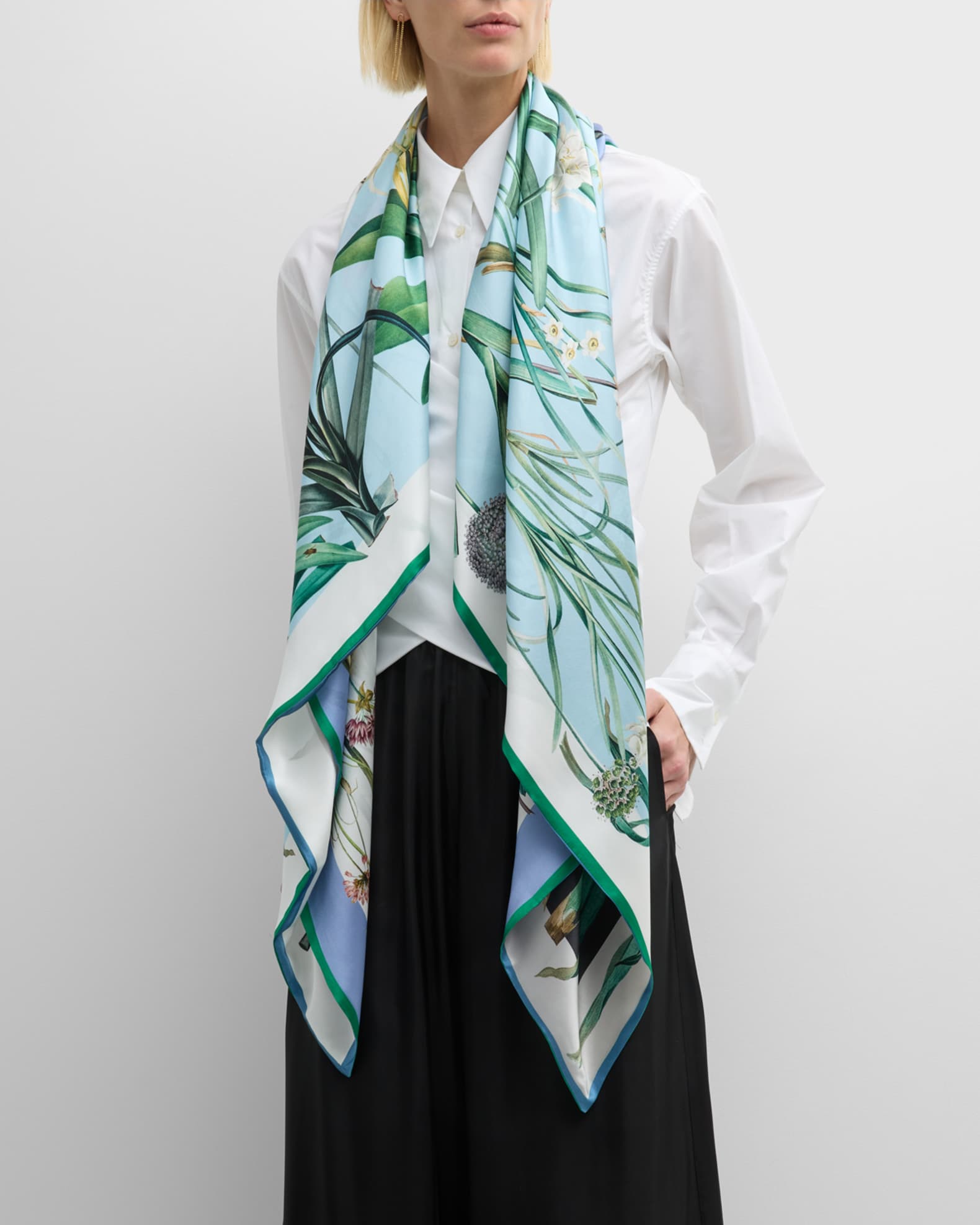 St. Piece Tilly Double-Sided Silk Scarf | Neiman Marcus