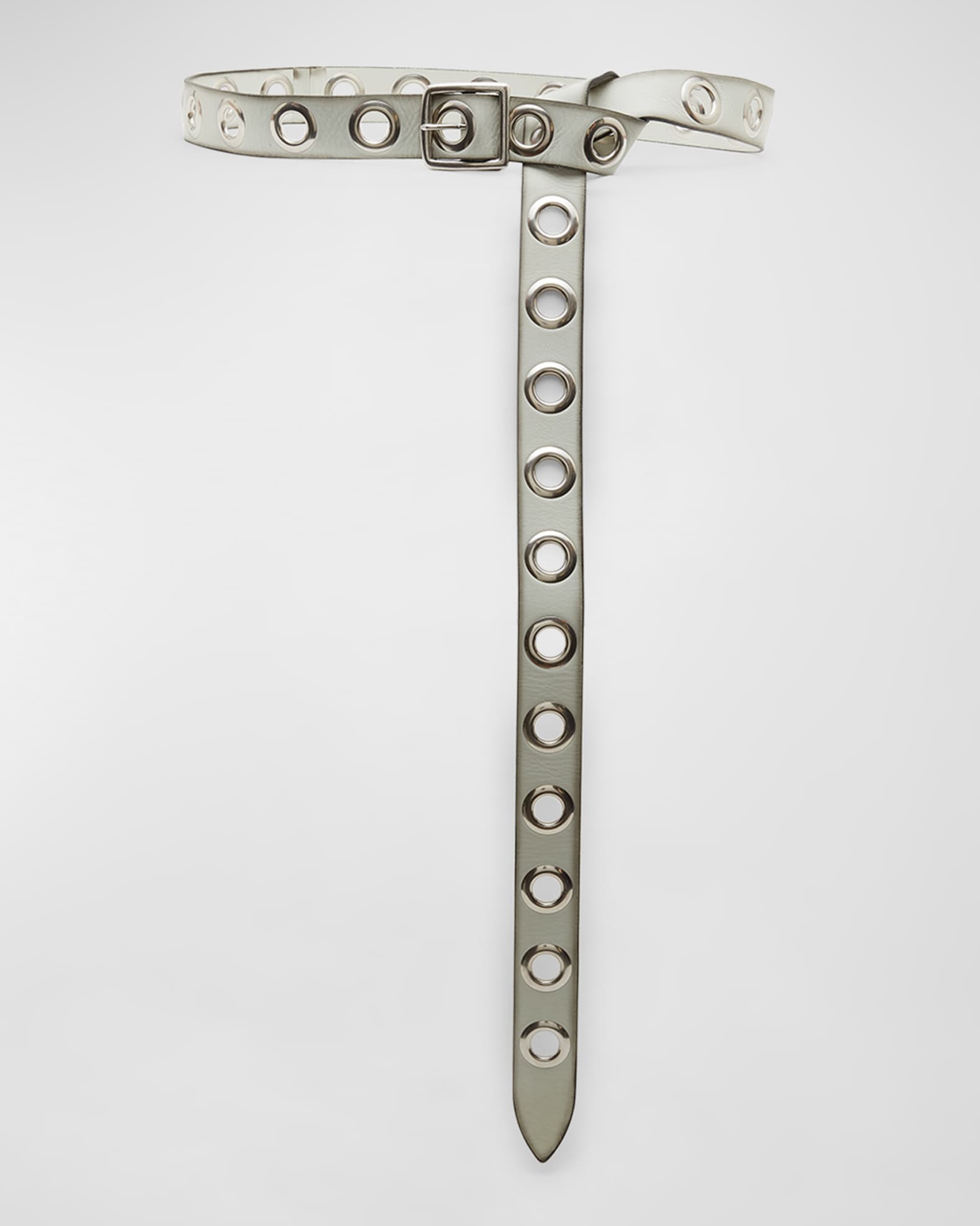 Isabel Marant Delicia Grommet Leather Belt | Neiman Marcus