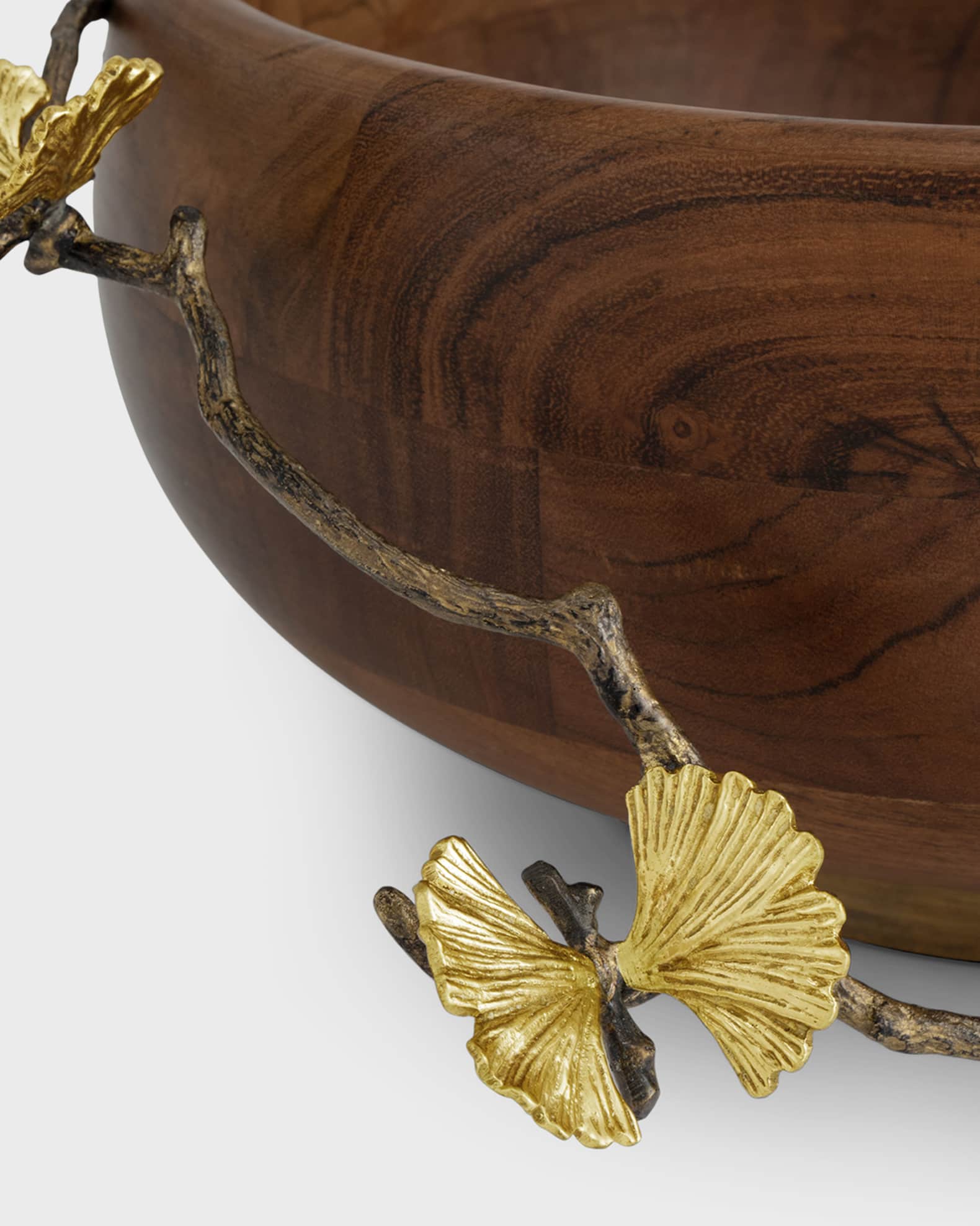 Michael Aram Butterfly Ginkgo Wood Salad Bowl | Neiman Marcus
