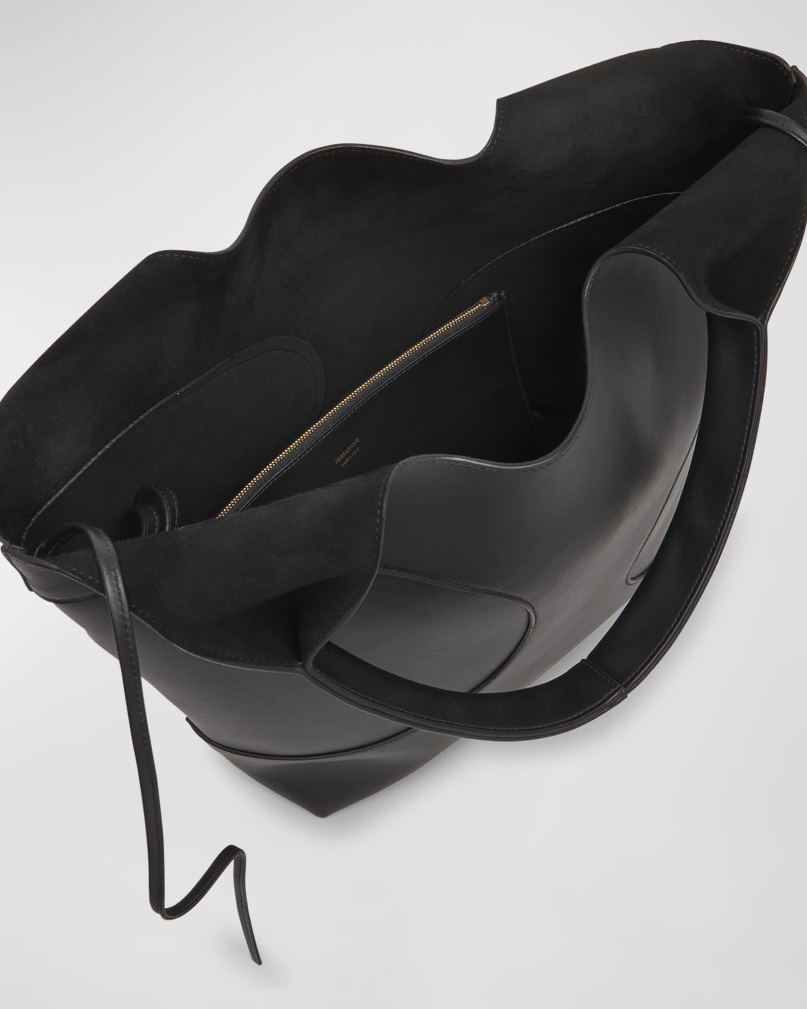 Ferragamo Cutout Leather Tote Bag | Neiman Marcus