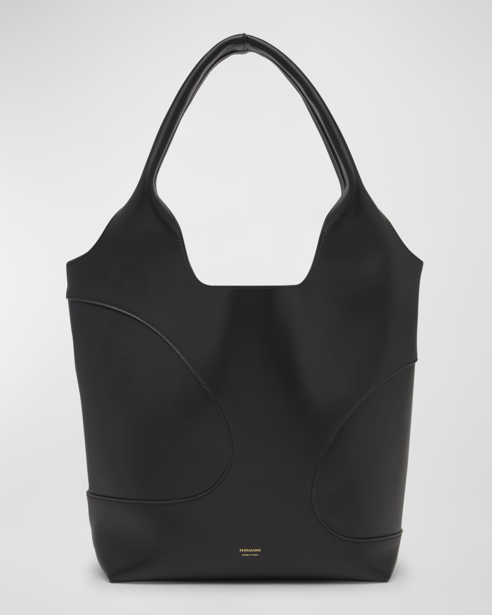 Ferragamo Cutout Leather Tote Bag | Neiman Marcus
