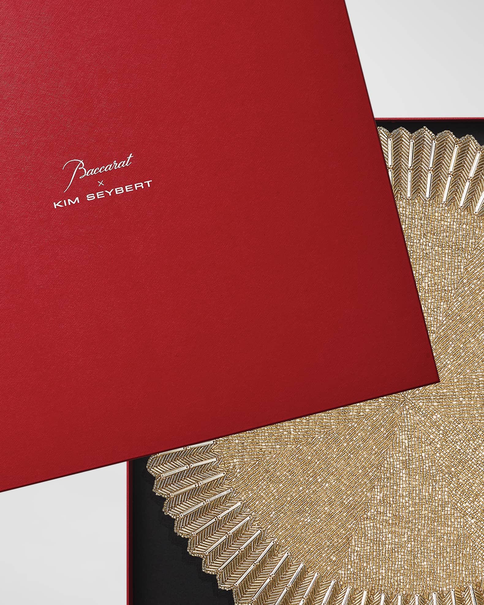 Baccarat x Kim Seybert Etoile Champagne Placemats, Set of 2 | Neiman Marcus