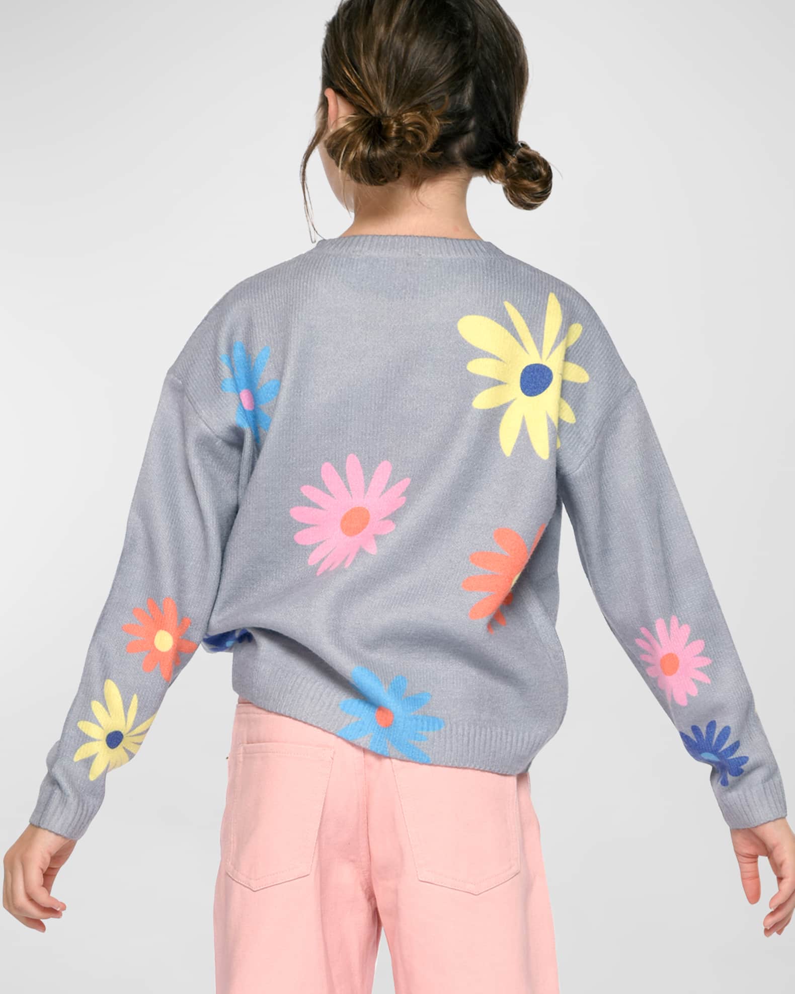 Girl's Flower Sweater | Neiman Marcus