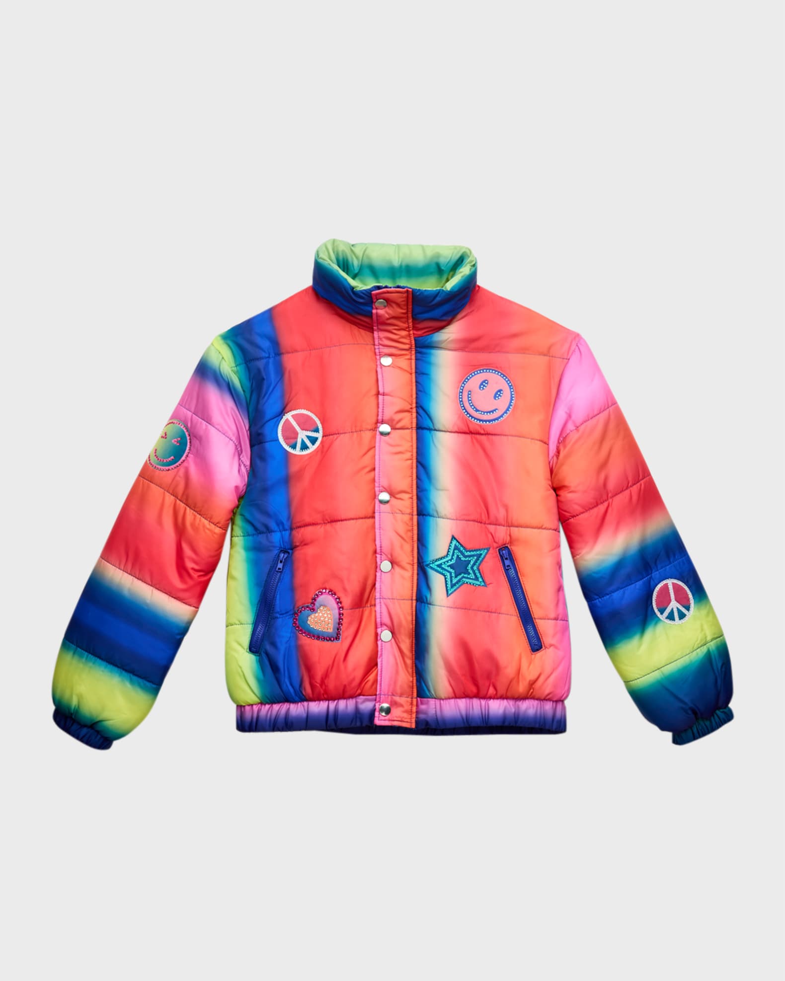 Girl's Tie-Dye Puffer Jacket | Neiman Marcus