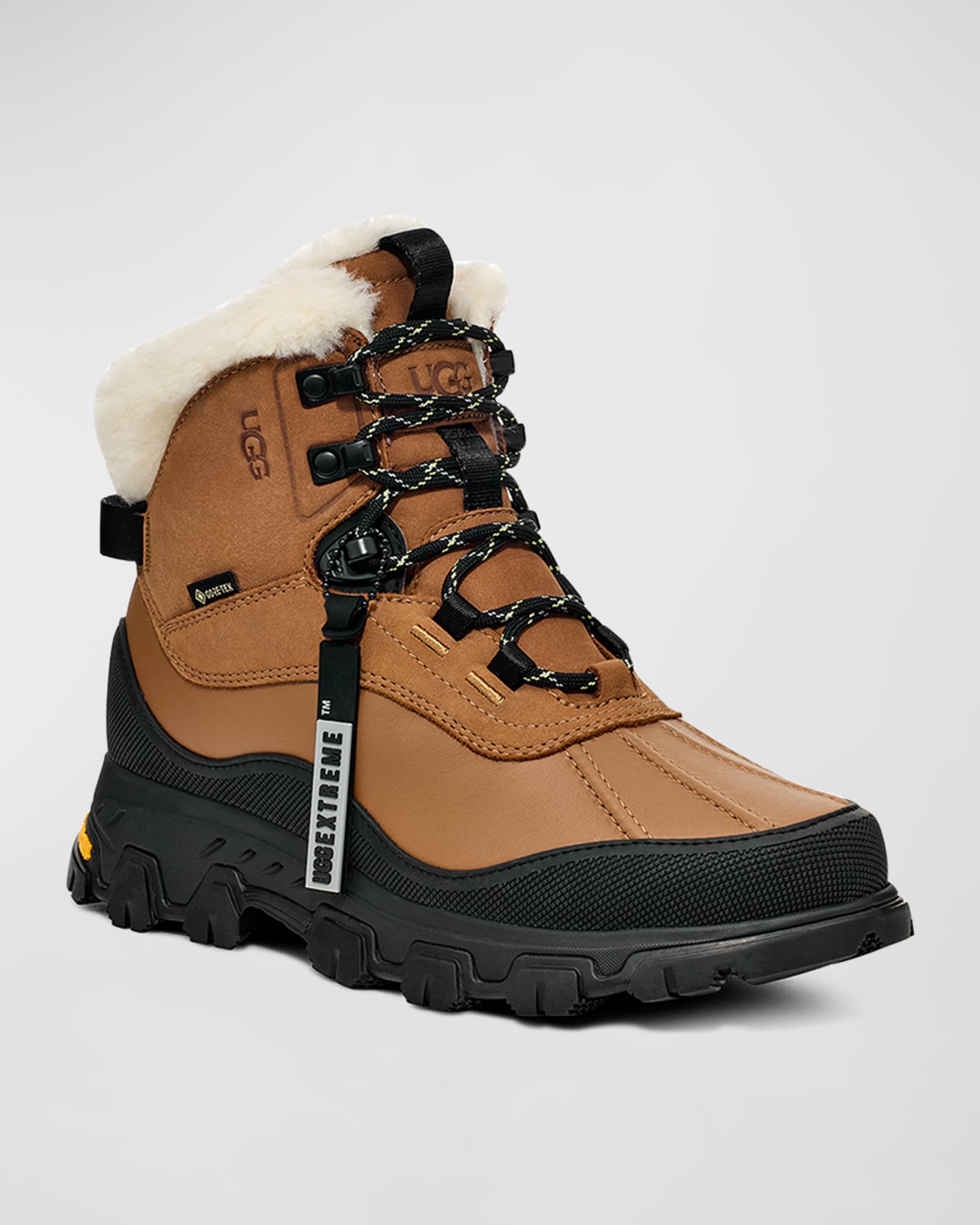 UGG Adirondack Meridian Leather Lace-Up Hiker Boots | Neiman Marcus