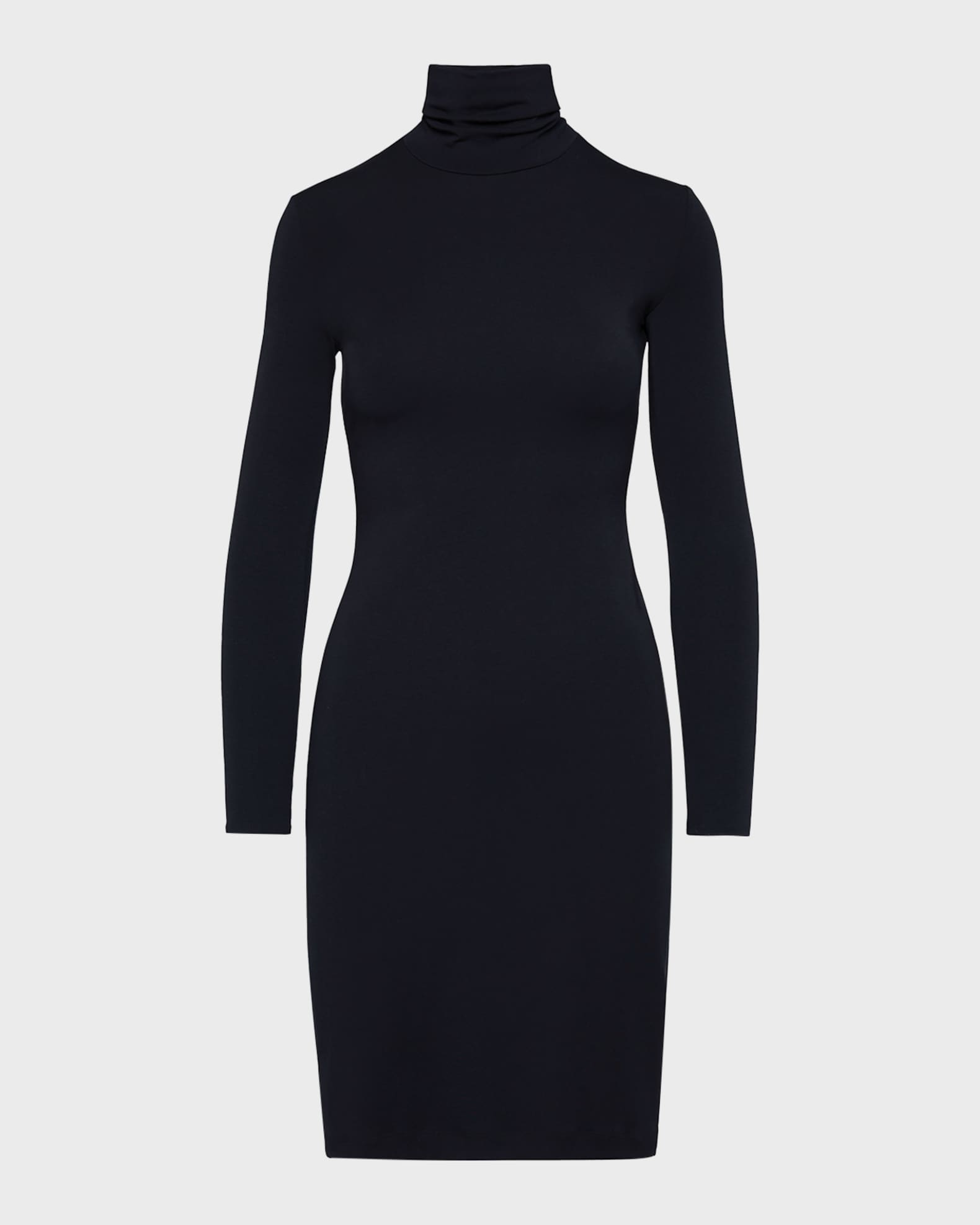 Commando Butter Luxe Long-Sleeve Turtleneck Mini Dress | Neiman Marcus