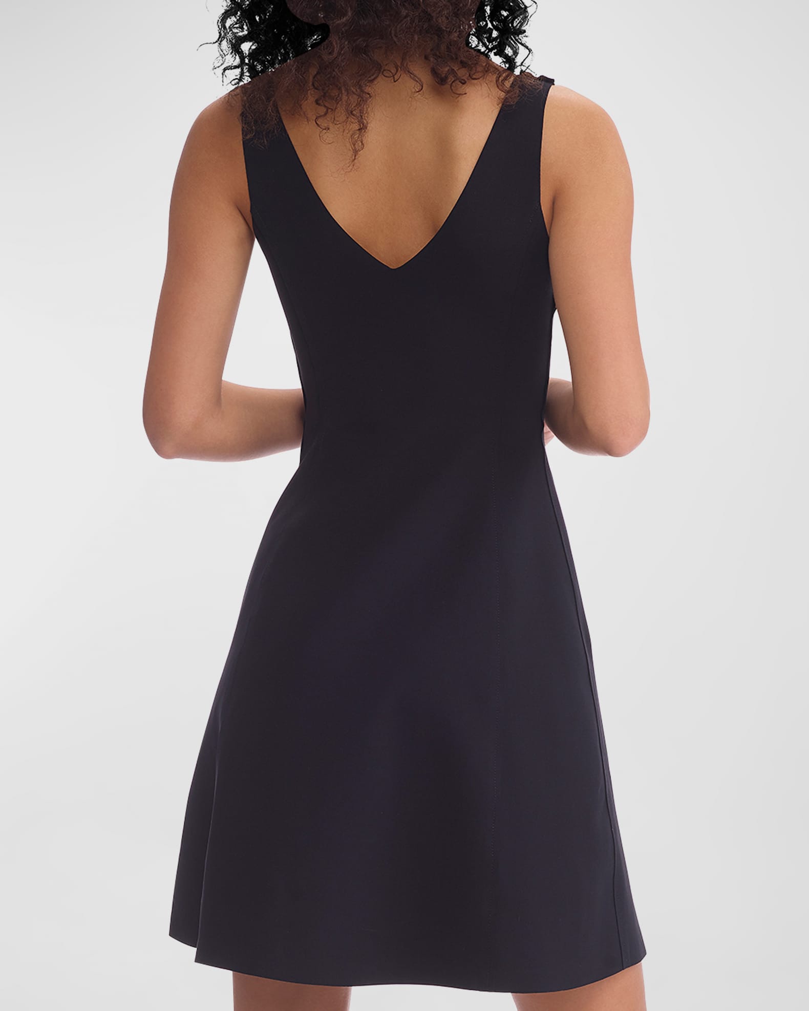 Commando Founder Neoprene Sleeveless V-Neck Mini Dress | Neiman Marcus
