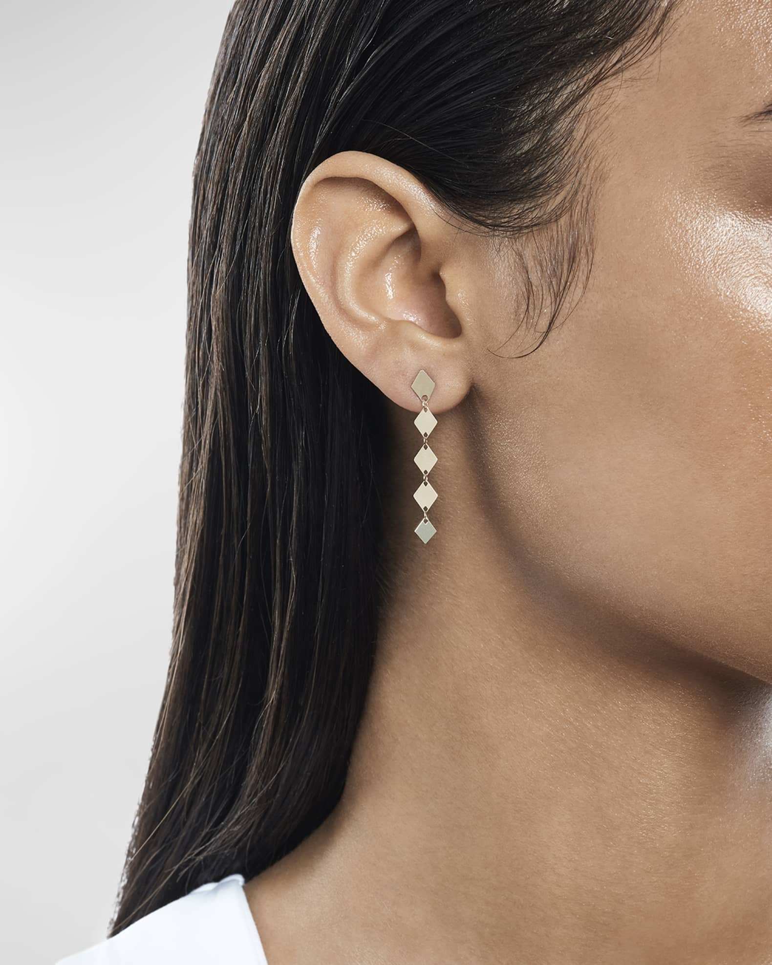 LANA Linear Laser Kite Chain Earrings | Neiman Marcus
