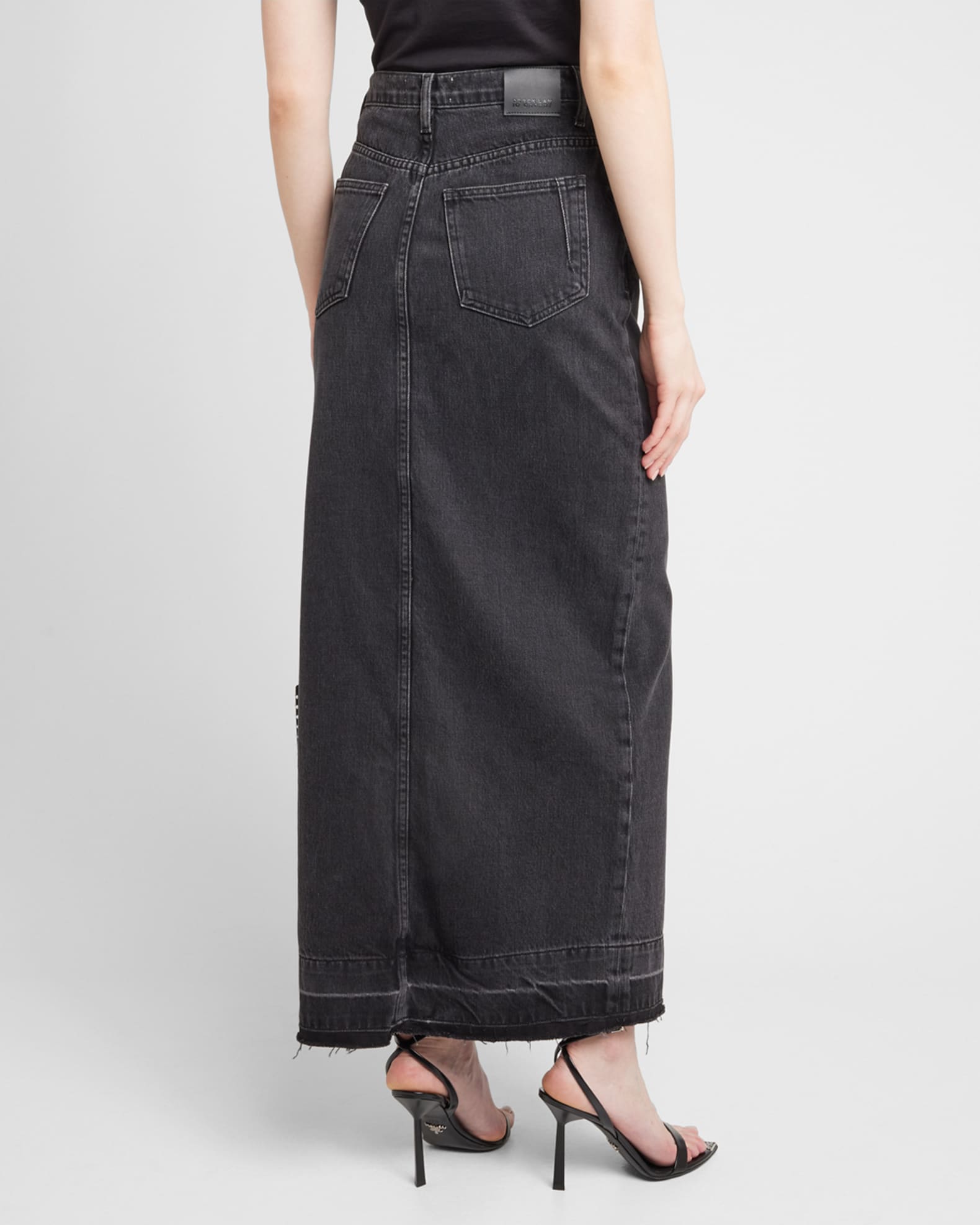 Derek Lam 10 Crosby Lu High Rise Denim Maxi Skirt | Neiman Marcus