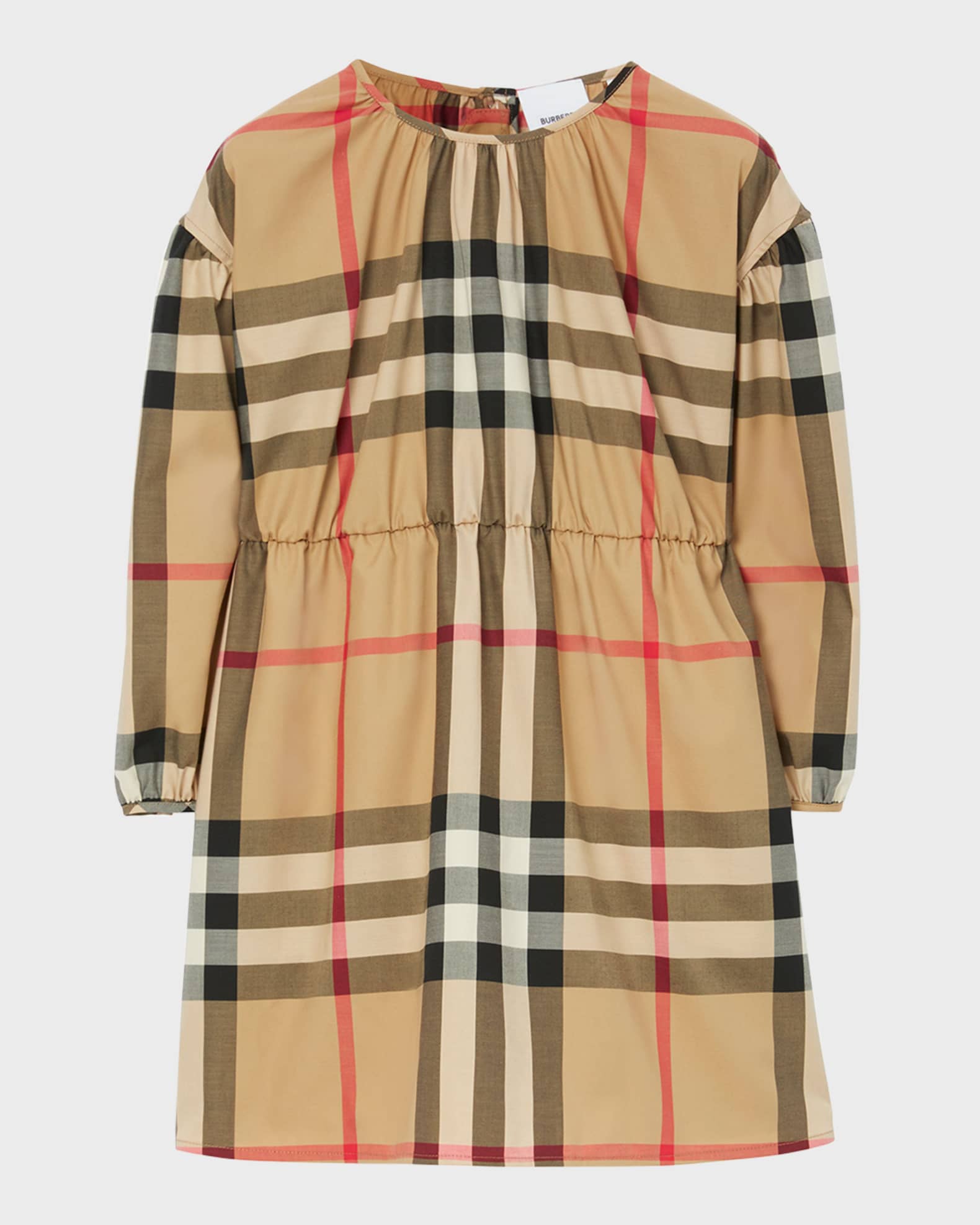 Burberry Girl's Savannah Check-Print Dress, Size 3-14 | Neiman Marcus